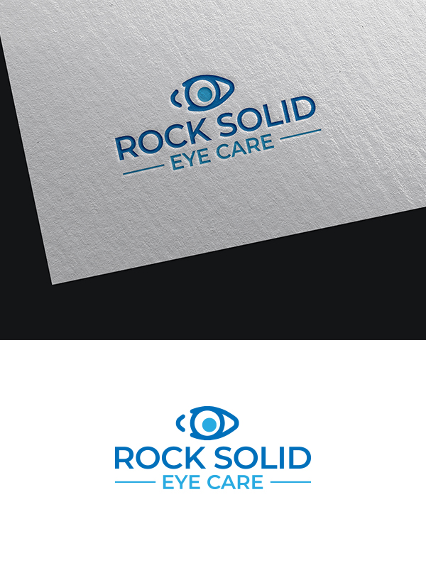 Logo Design for Rock Solid Eye Care by Riya-D | Design #31091565
