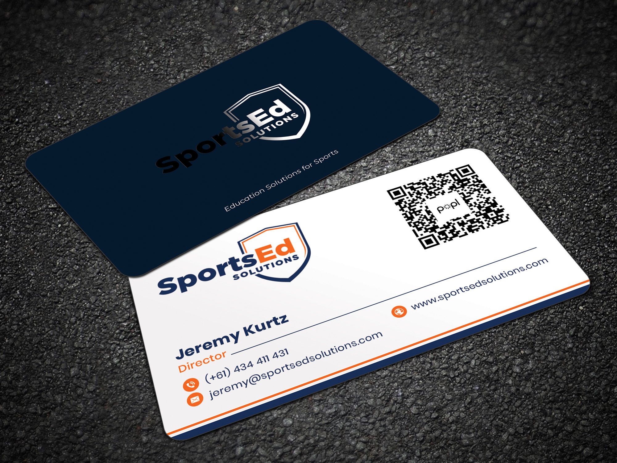 Bold, Modern, Sports Education Business Card Design for a Company by ...