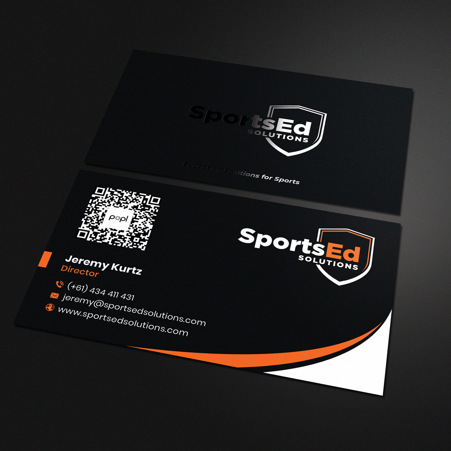 Bold, Modern, Sports Education Business Card Design for a Company by ...