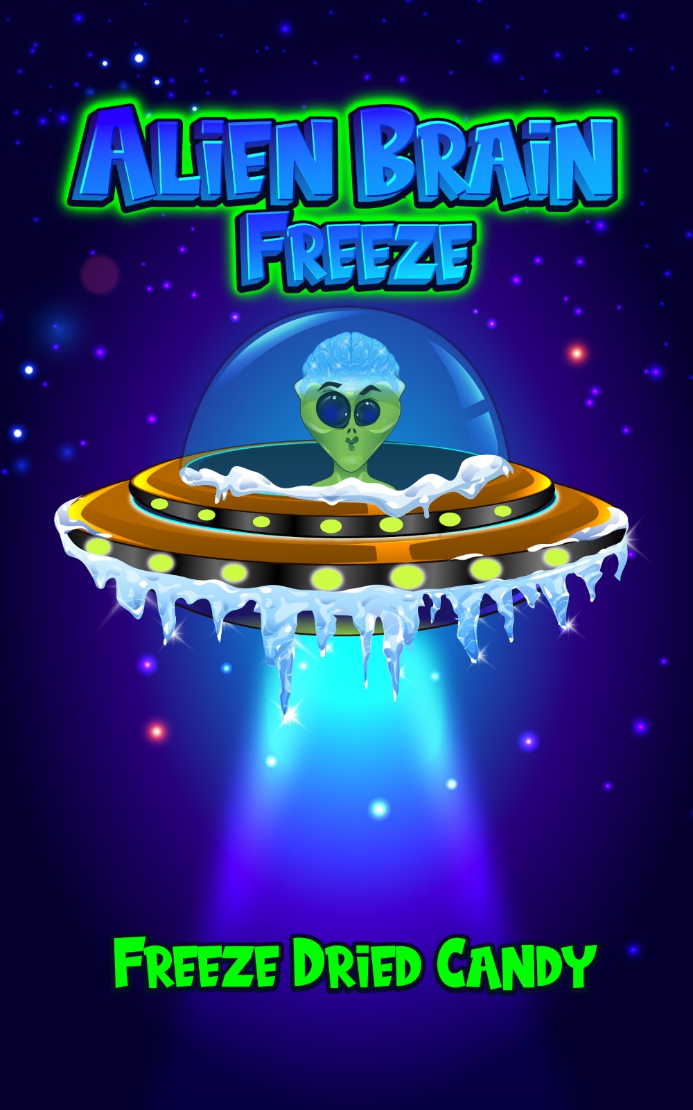 Playful, Bold, candy Logo Design for Alien Brain Freeze (at the top ...