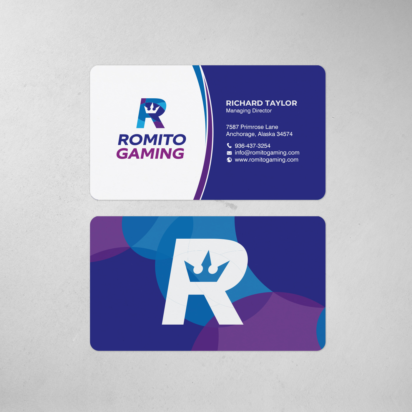 Elegant, Playful Business Card Design for Romito Gaming, LLC by ...