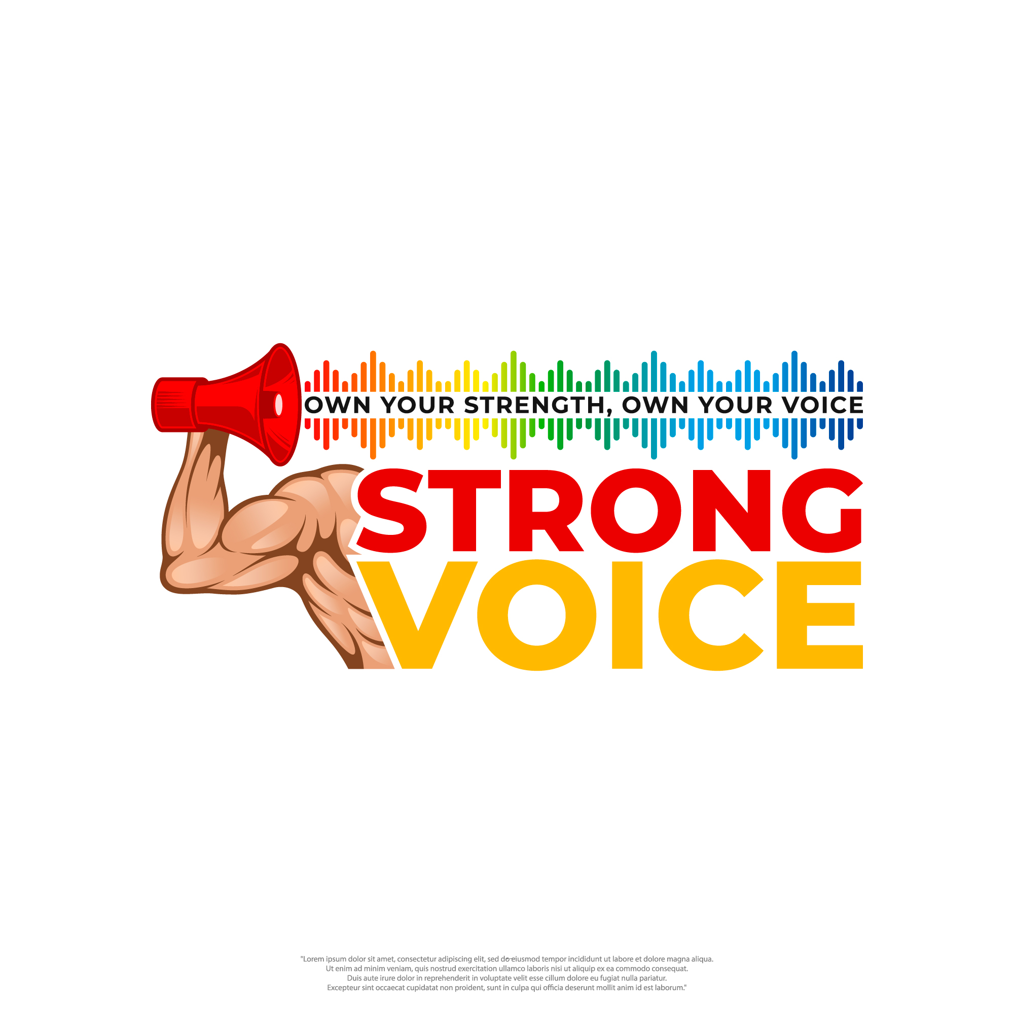 Logo Design for Own your strength, own your voice by Anderwork | Design ...