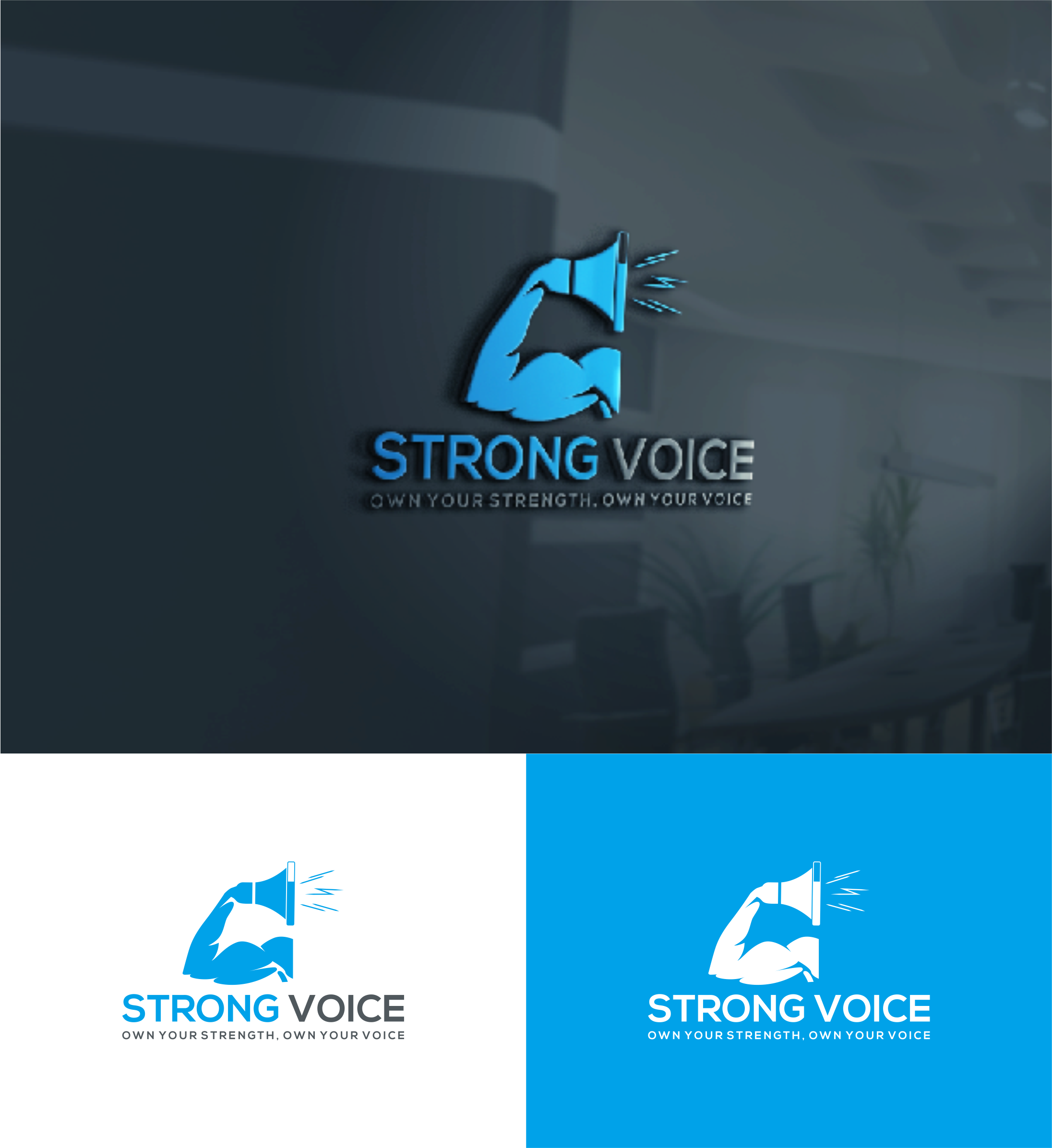 Logo Design for Own your strength, own your voice by bedebahliar ...