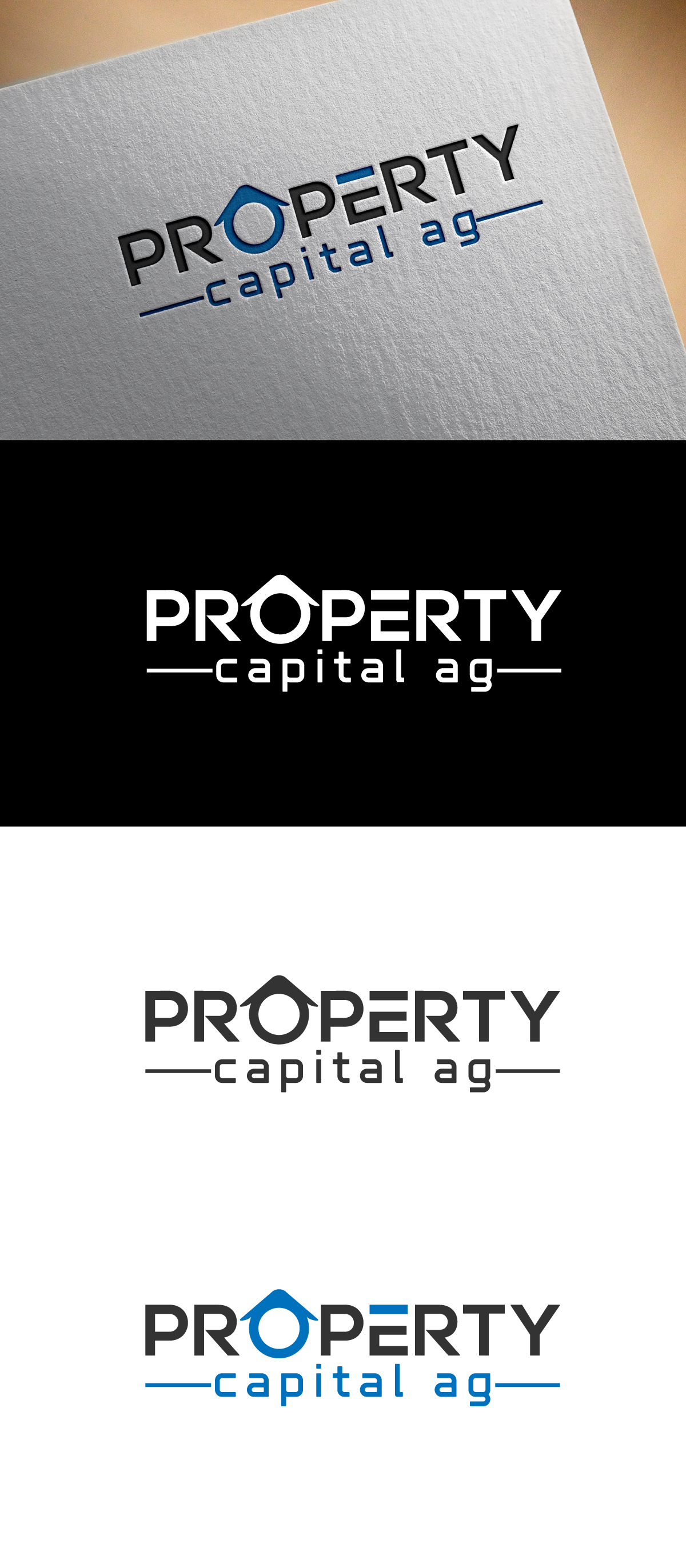 Serious, Professional, real estate Logo Design for property capital ag ...