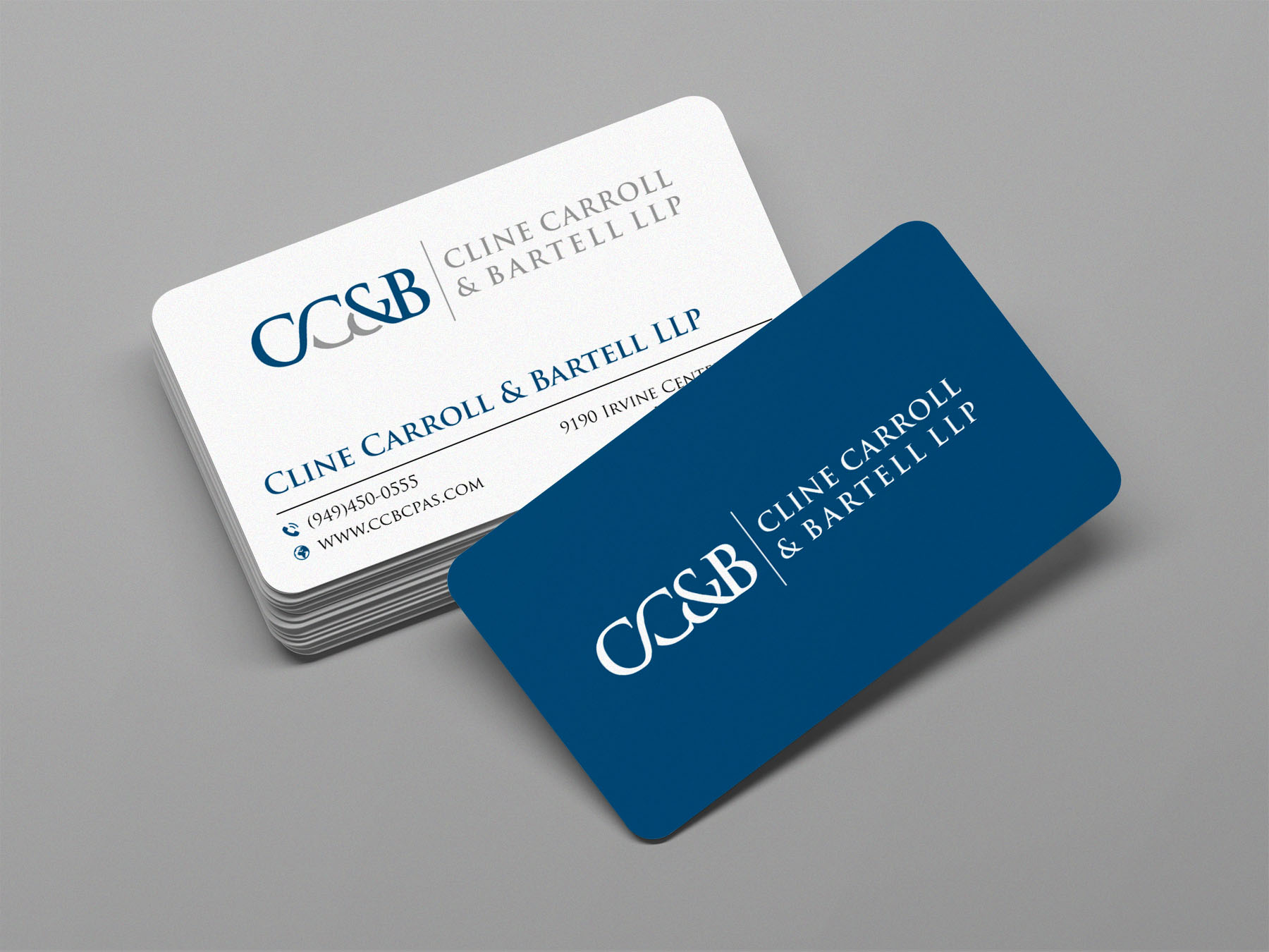 Modern, Professional, Accounting Business Card Design for Cline Carroll ...