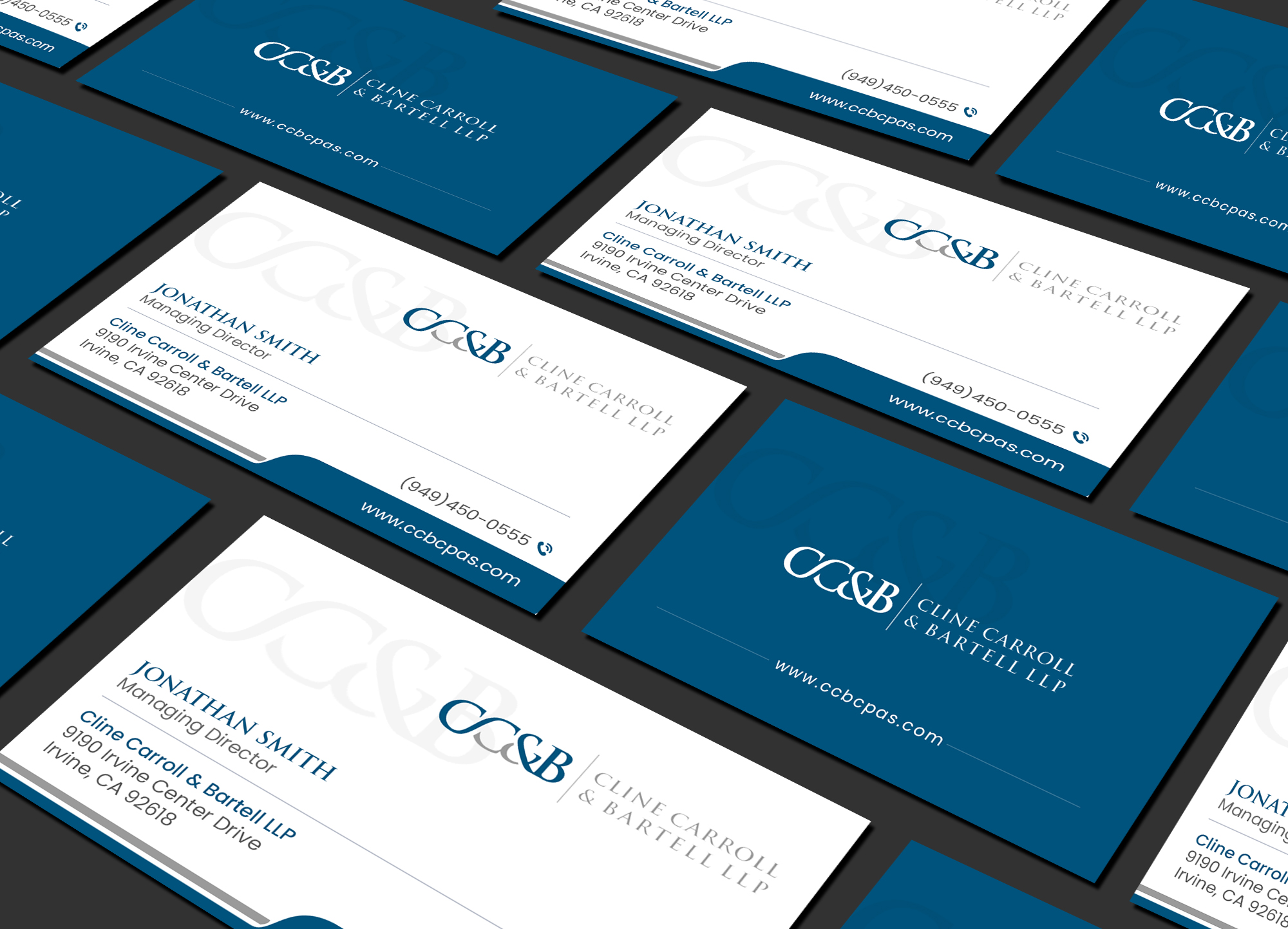 Modern, Professional, Accounting Business Card Design for Cline Carroll ...