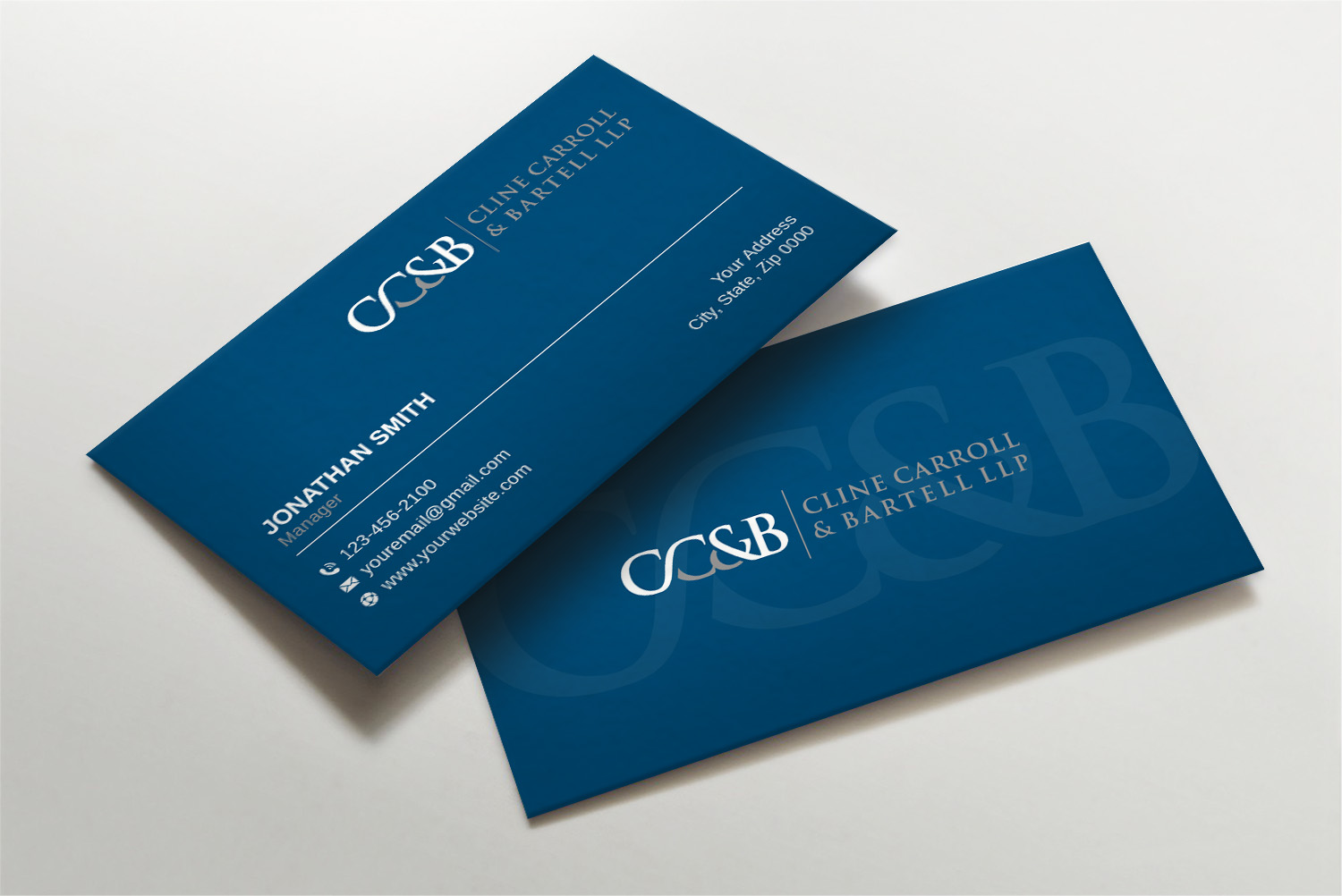 Modern, Professional, Accounting Business Card Design for Cline Carroll ...