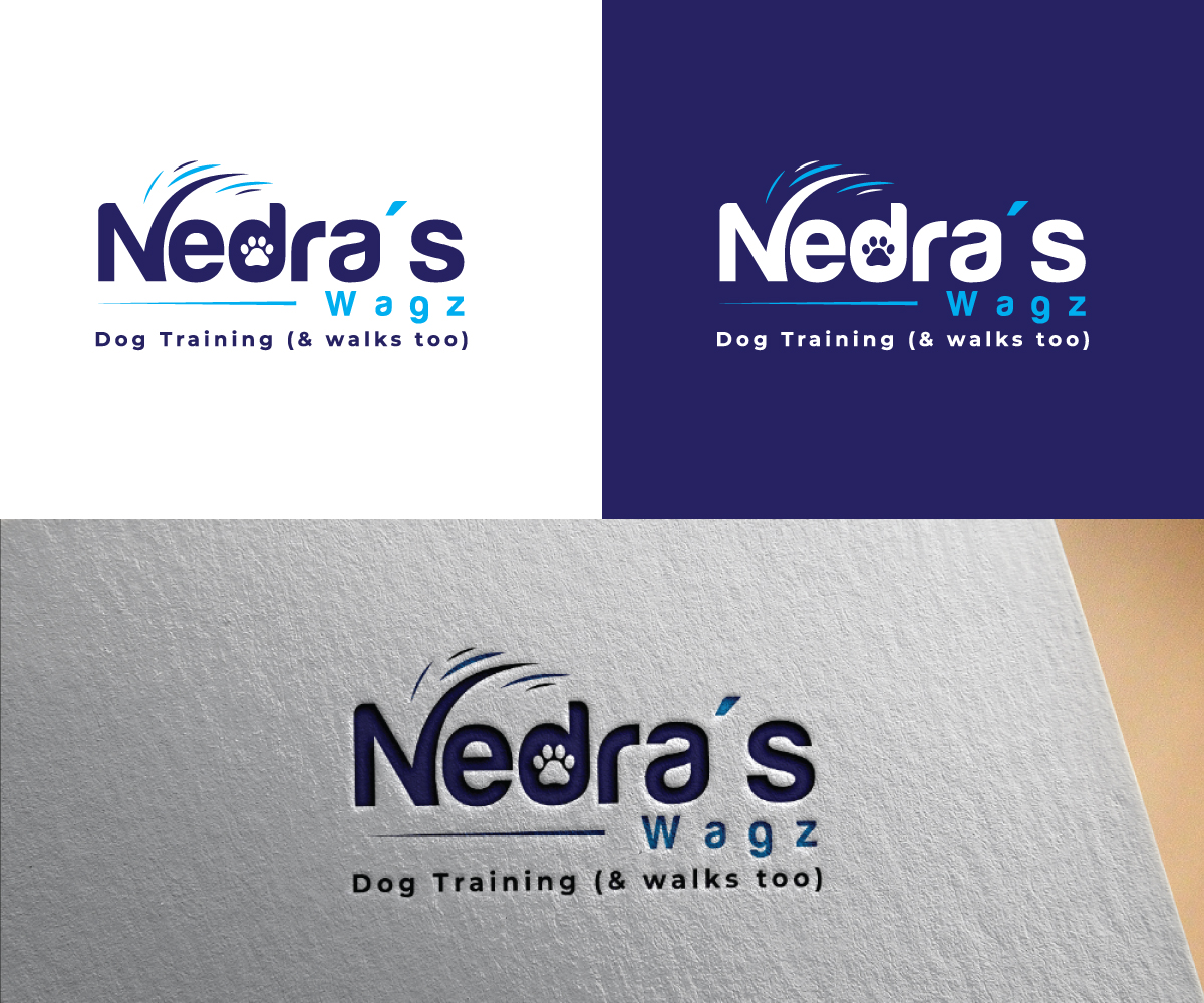 Logo Design for Nedra's Wagz - Dog Training (& walks too) by RS_Design ...