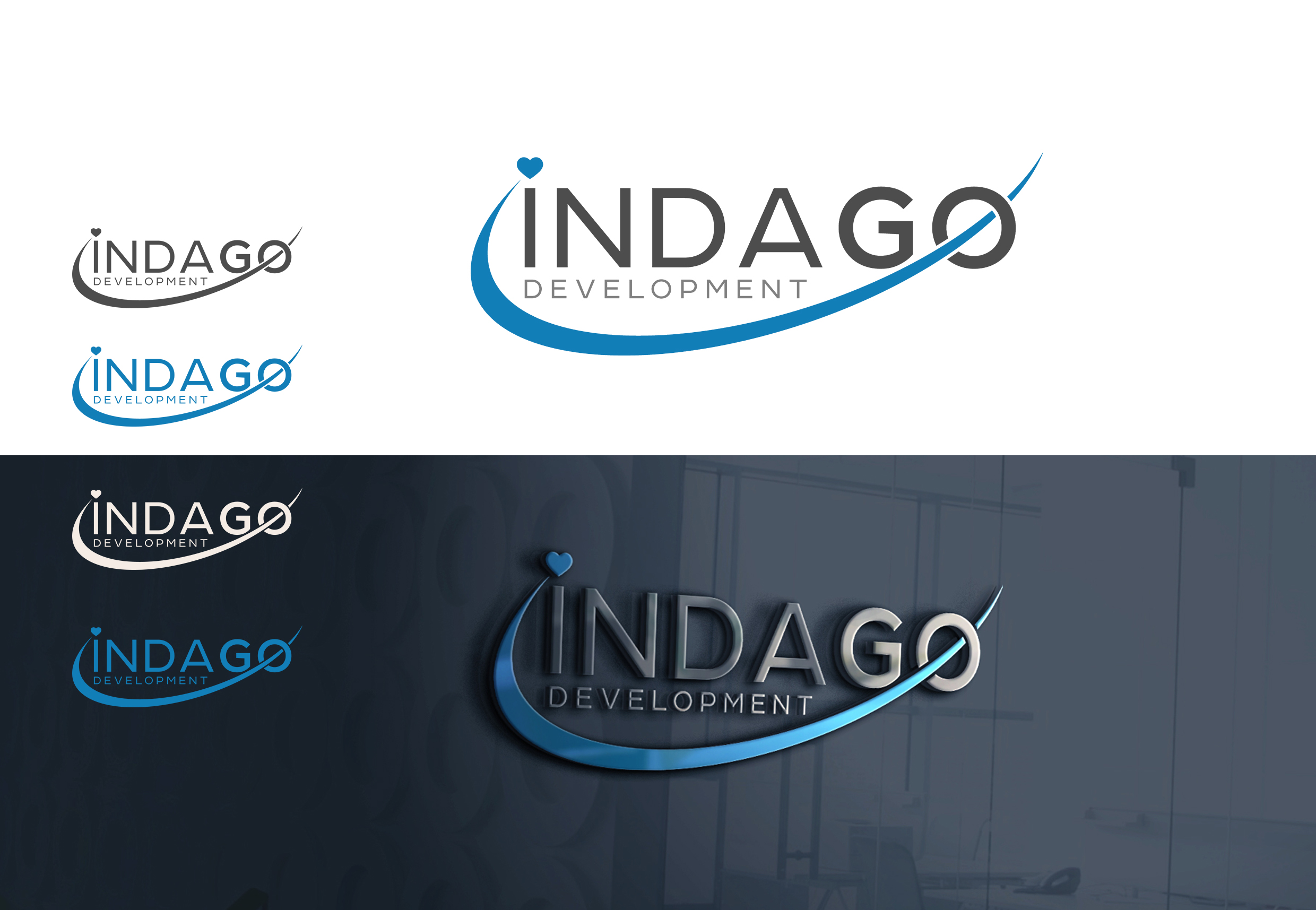 Elegant, Playful Logo Design for Indago Development by Olgert | Design ...