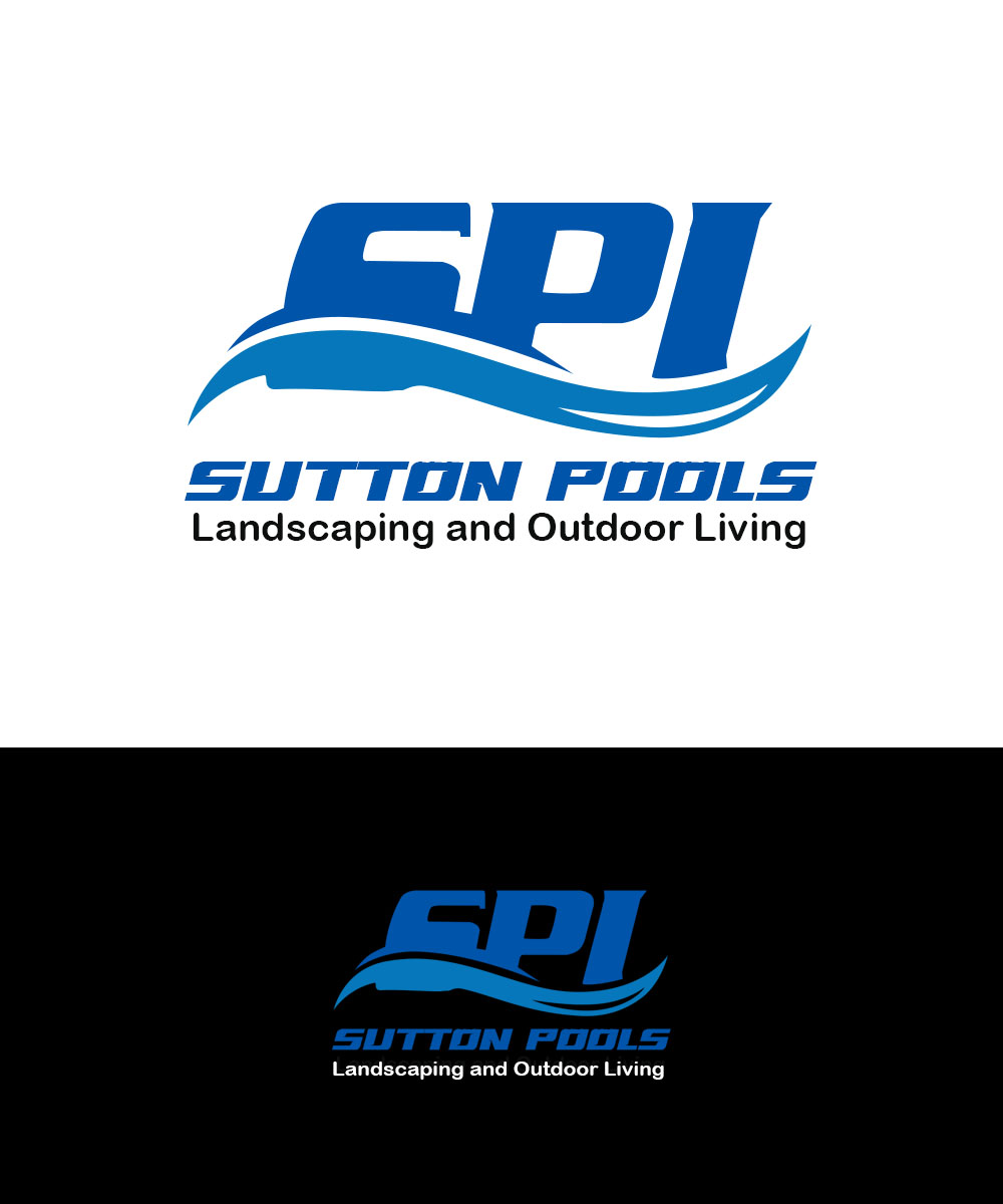Bold, Serious Logo Design for Sutton Pools, Landscaping and Outdoor ...