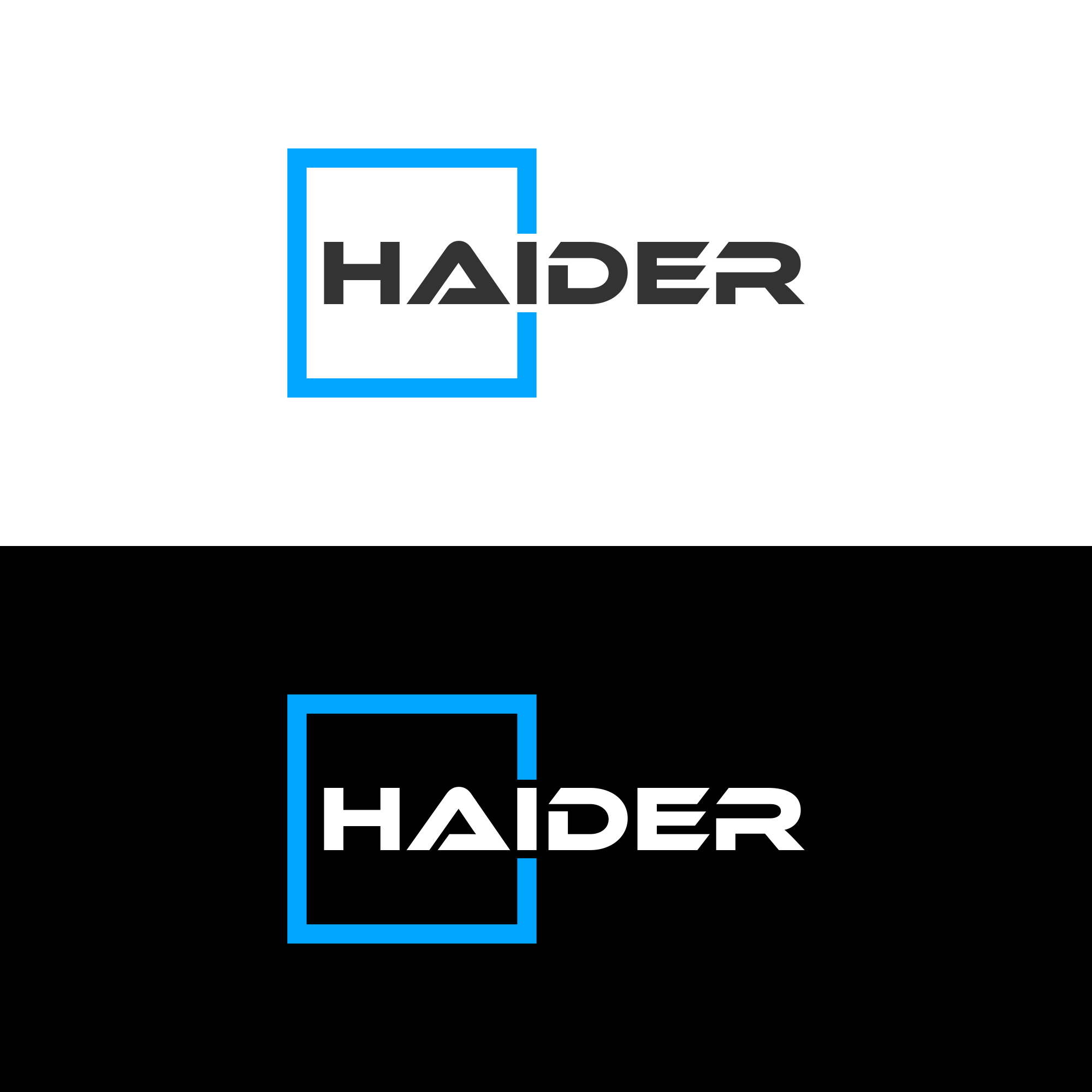 Elegant, Playful Logo Design for HAIDER by Gethuk_Studio | Design #31243469