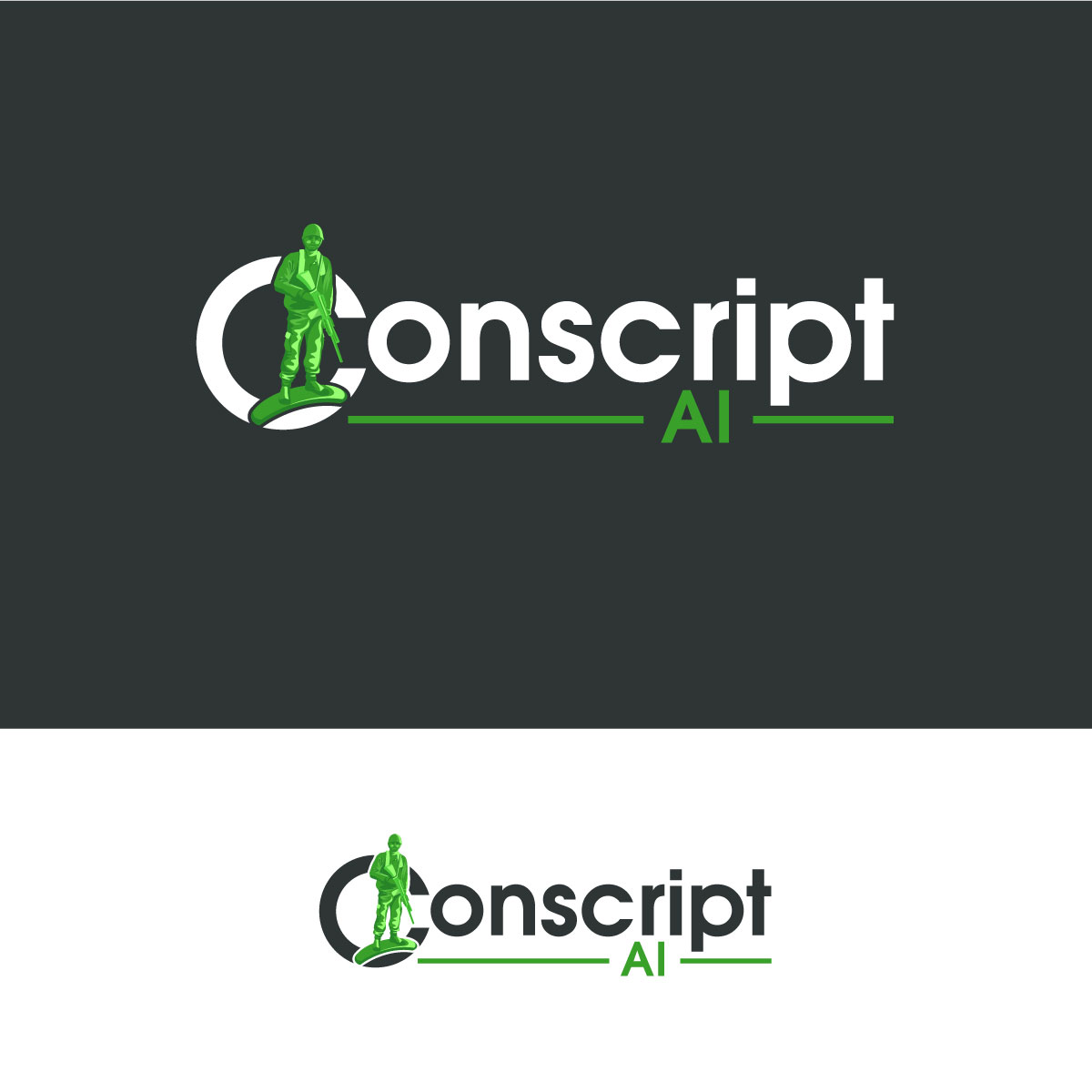 Bold, Professional Logo Design for Conscript AI by chris Ray | Design ...
