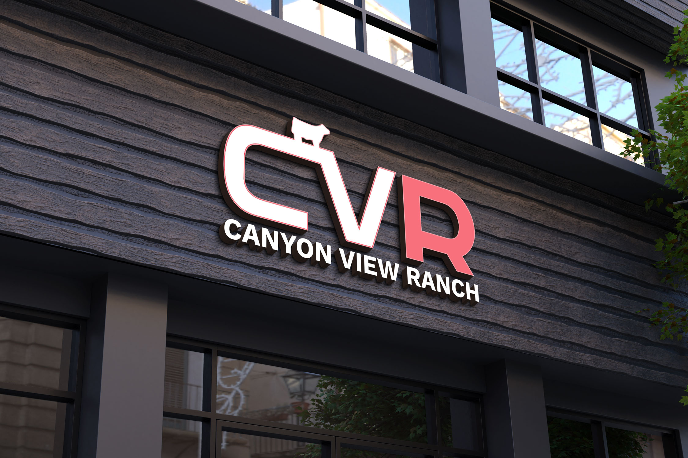 Elegant, Playful Logo Design for canyon view ranch or CVR or none by ...