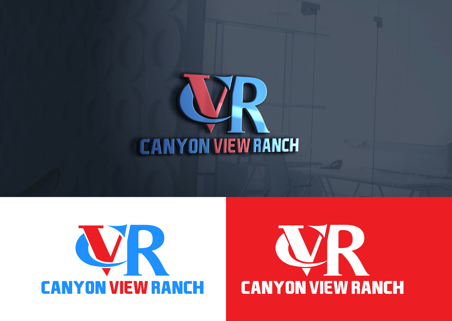 Elegant, Playful Logo Design for canyon view ranch or CVR or none by ...