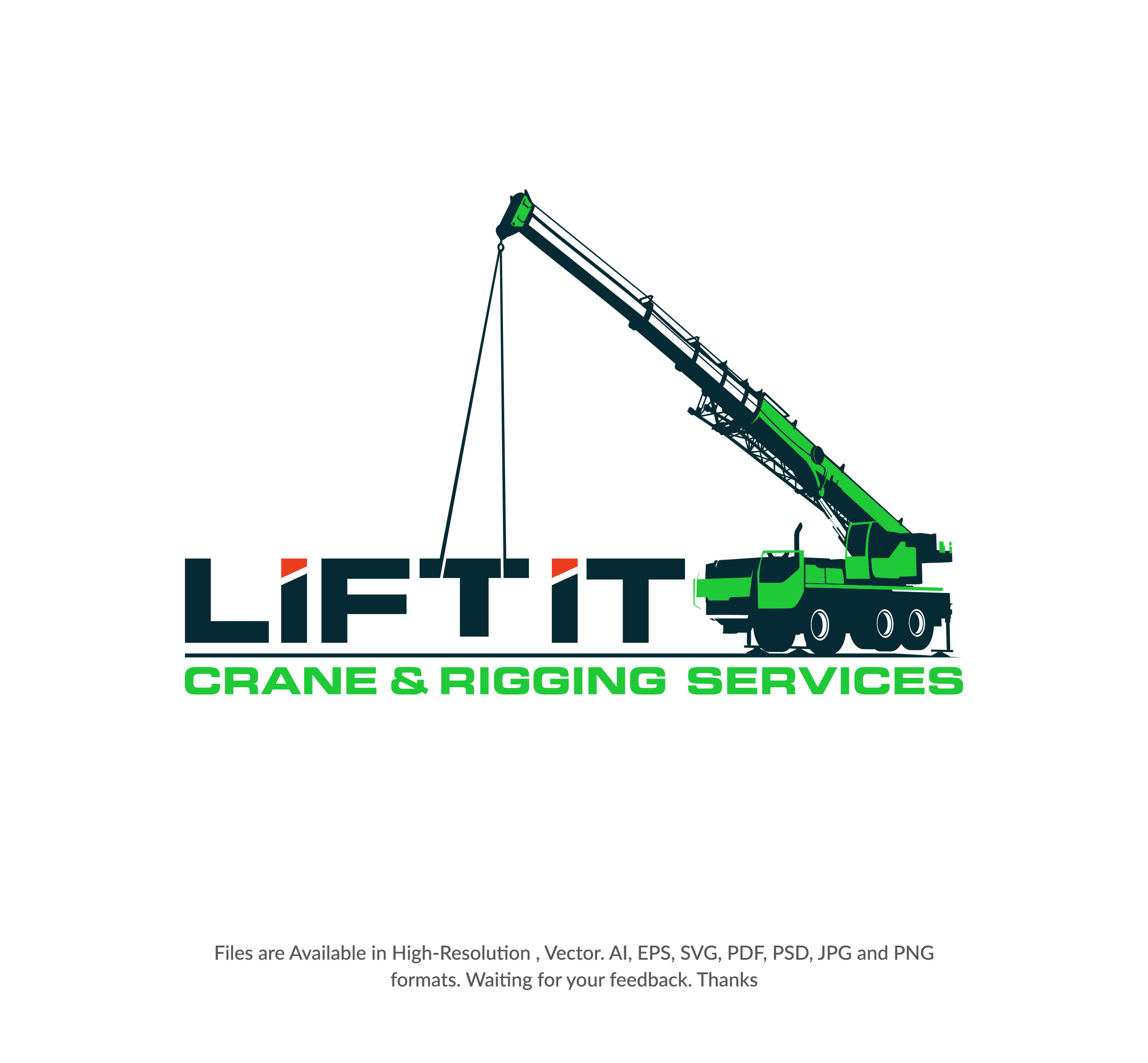 Bold, Modern, Crane Service Logo Design for Lift It crane and rigging services by sabbir049 ...