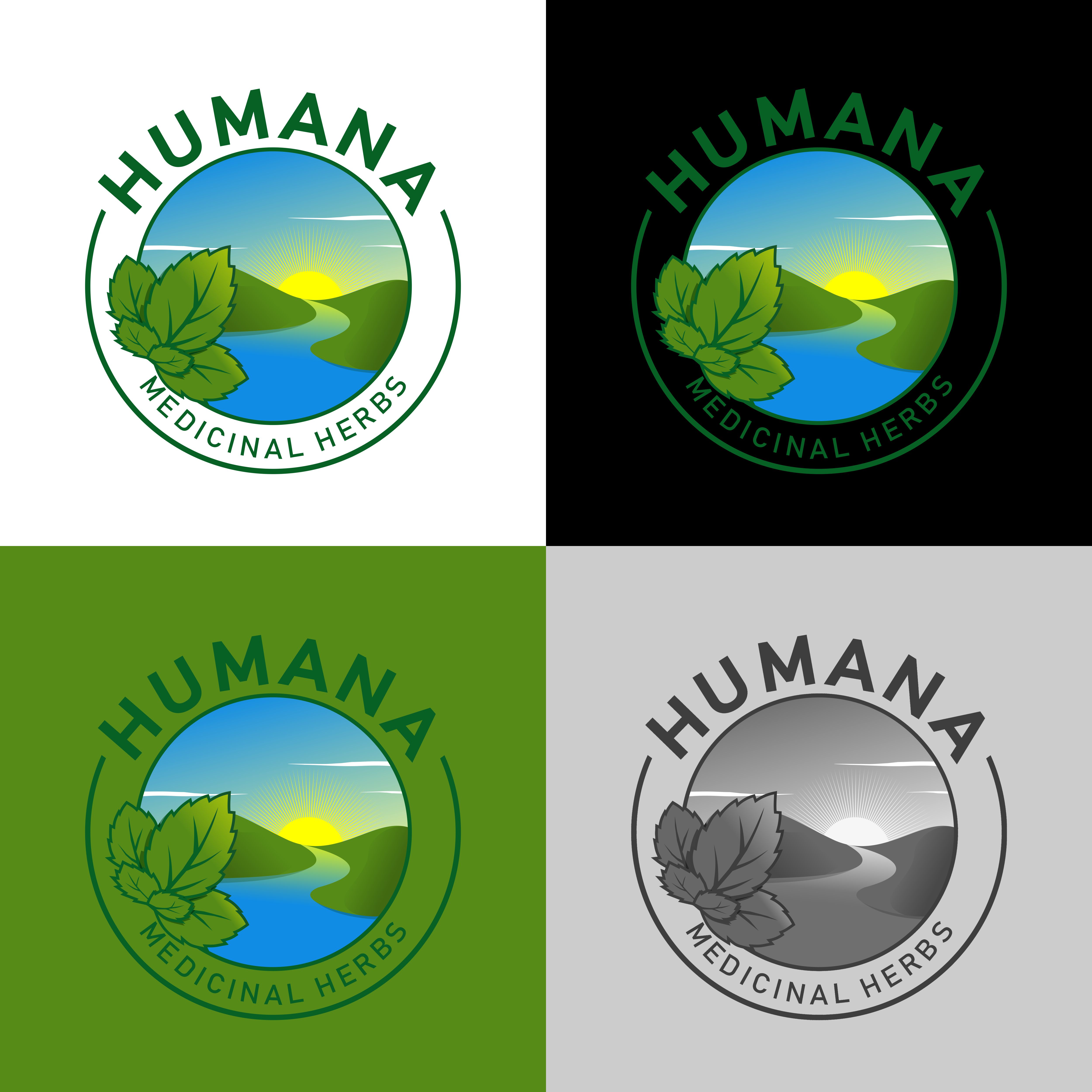 Bold, Colorful, Medicinal herbs Logo Design for Humana Medicinal Herbs ...