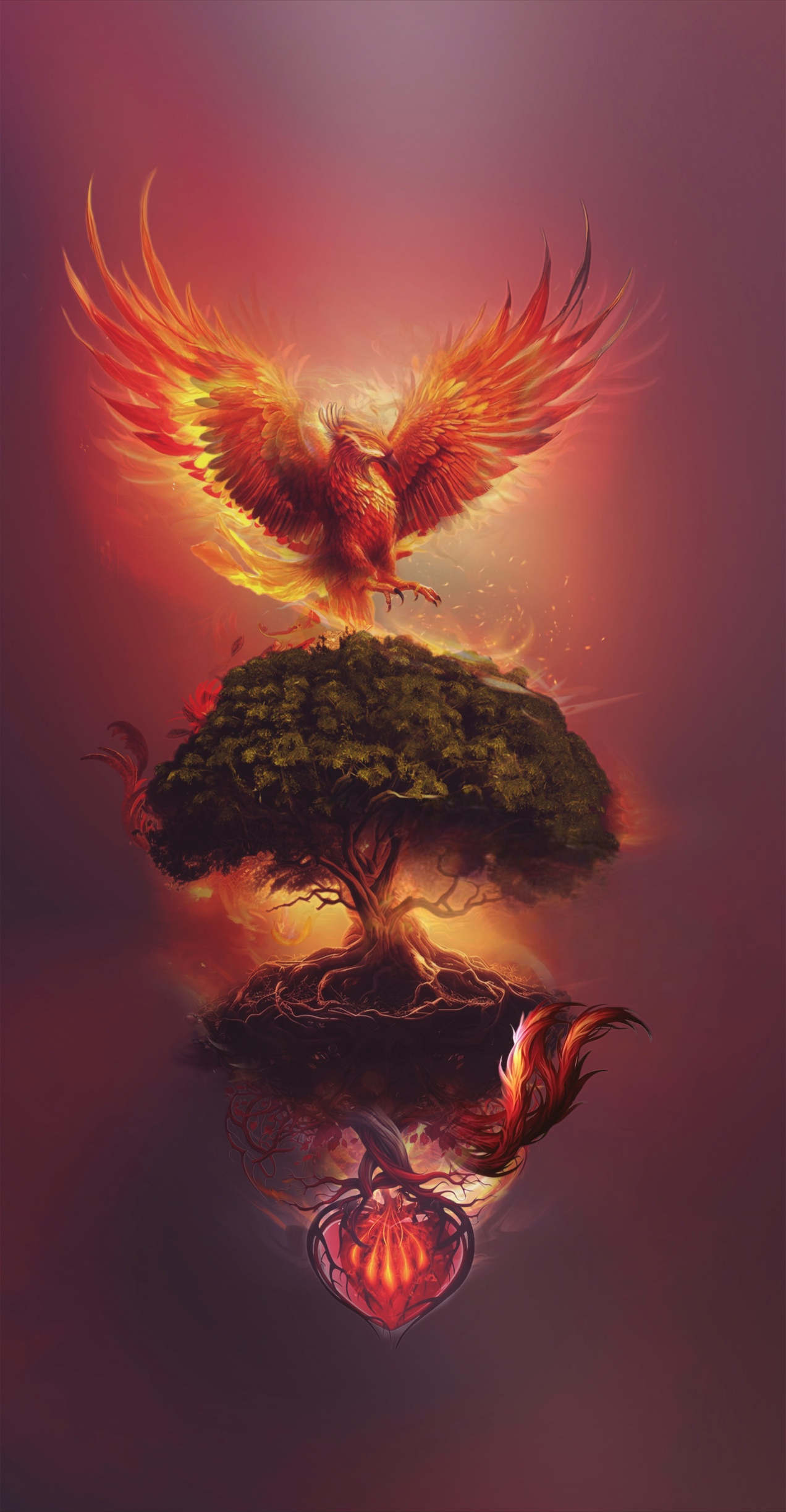 Banyan tree and Phoenix tattoo for woman | 2 Tattoo Designs for a ...