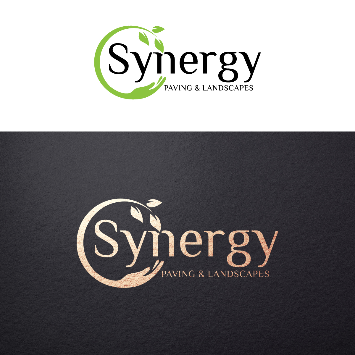 Logo Design for Synergy Paving & Landscapes by samcryo | Design #31176977