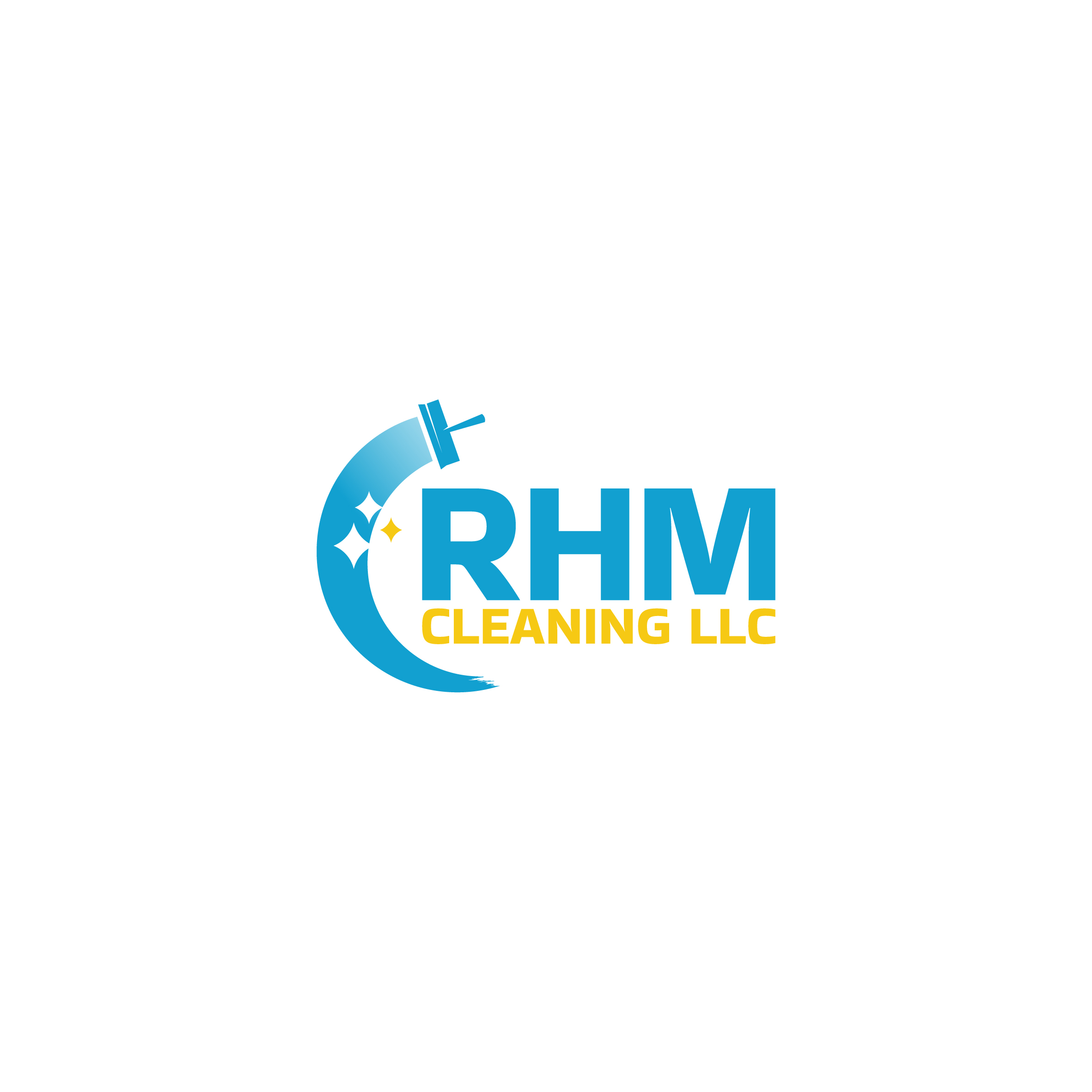 Elegant, Playful, Commercial and residential cleaning company. Logo Design for RHM Cleaning LLC ...