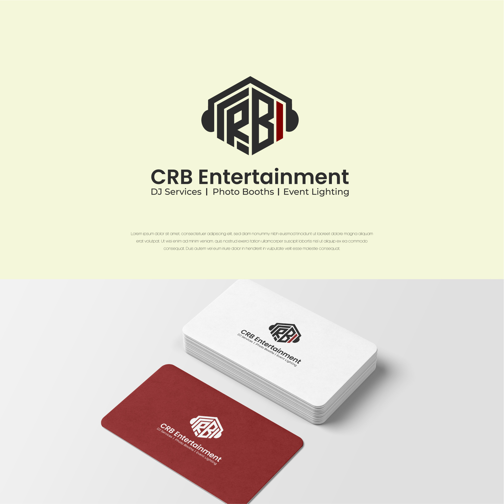 Modern, Professional, Entertainment Logo Design for Company Name: CRB ...