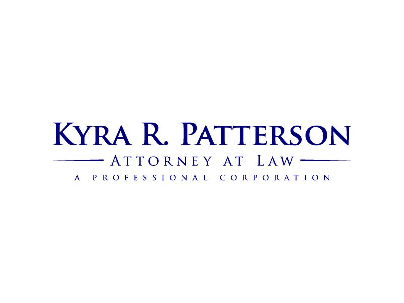 Professional, Serious, Law Logo Design for Kyra R. Patterson, Attorney ...