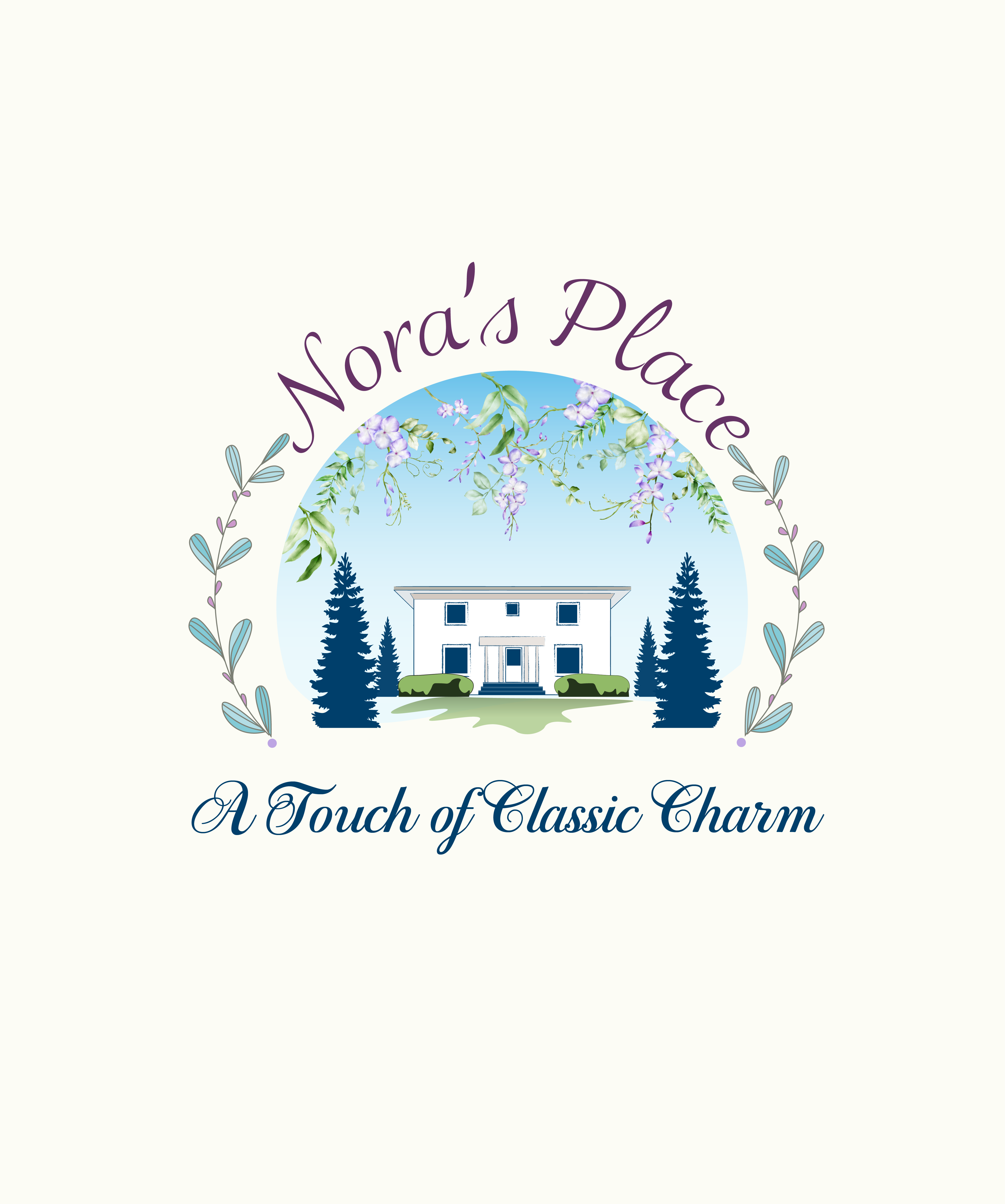 Elegant, Colorful, Hospitality Logo Design for "Nora's" or "Nora's Place" and "A Touch of ...