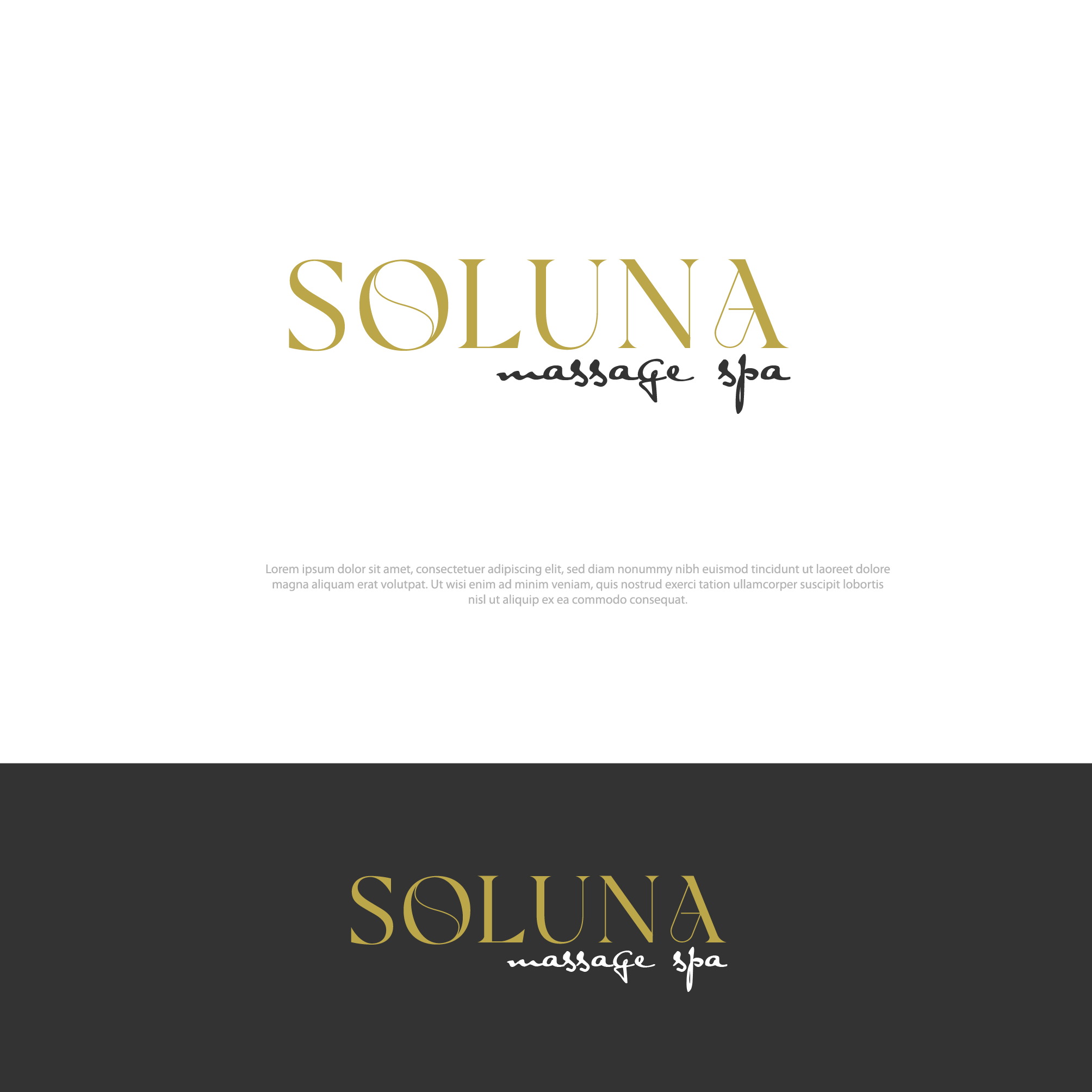 Logo Design for SOLUNA massage spa by alzac | Design #31260890