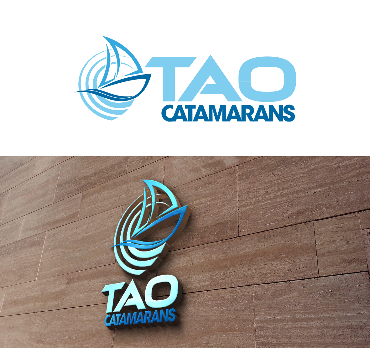 Elegant, Modern, Marine Logo Design for Tao Catamarans, Tao 452 or ...