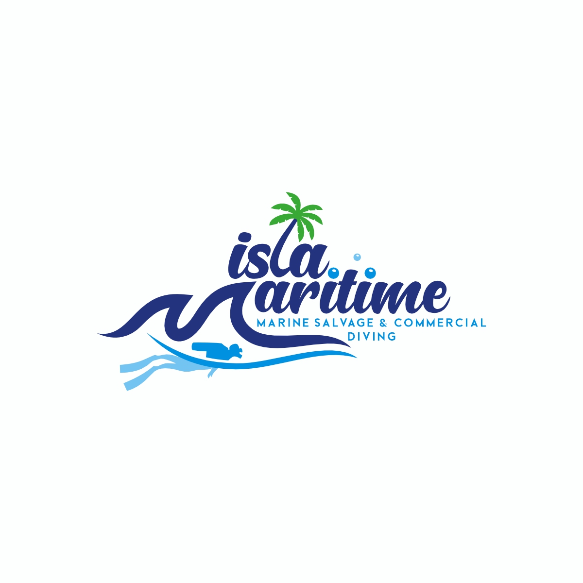 Elegant, Playful, Marine Logo Design for Isla Maritime and then Marine Salvage & Commercial ...