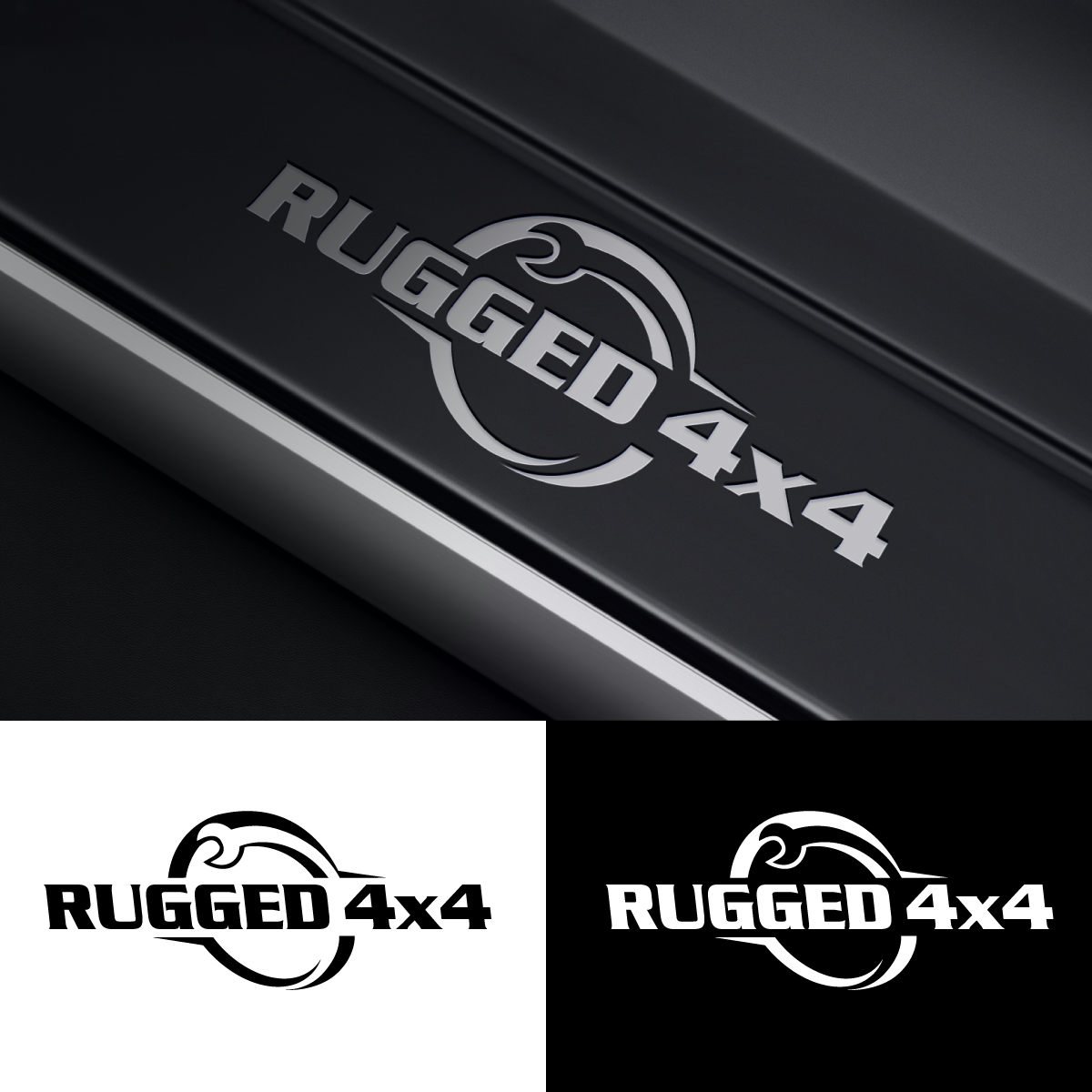 Bold, Masculine, 4x4 Accessories Logo Design for RUGGED 4x4 by samcryo ...