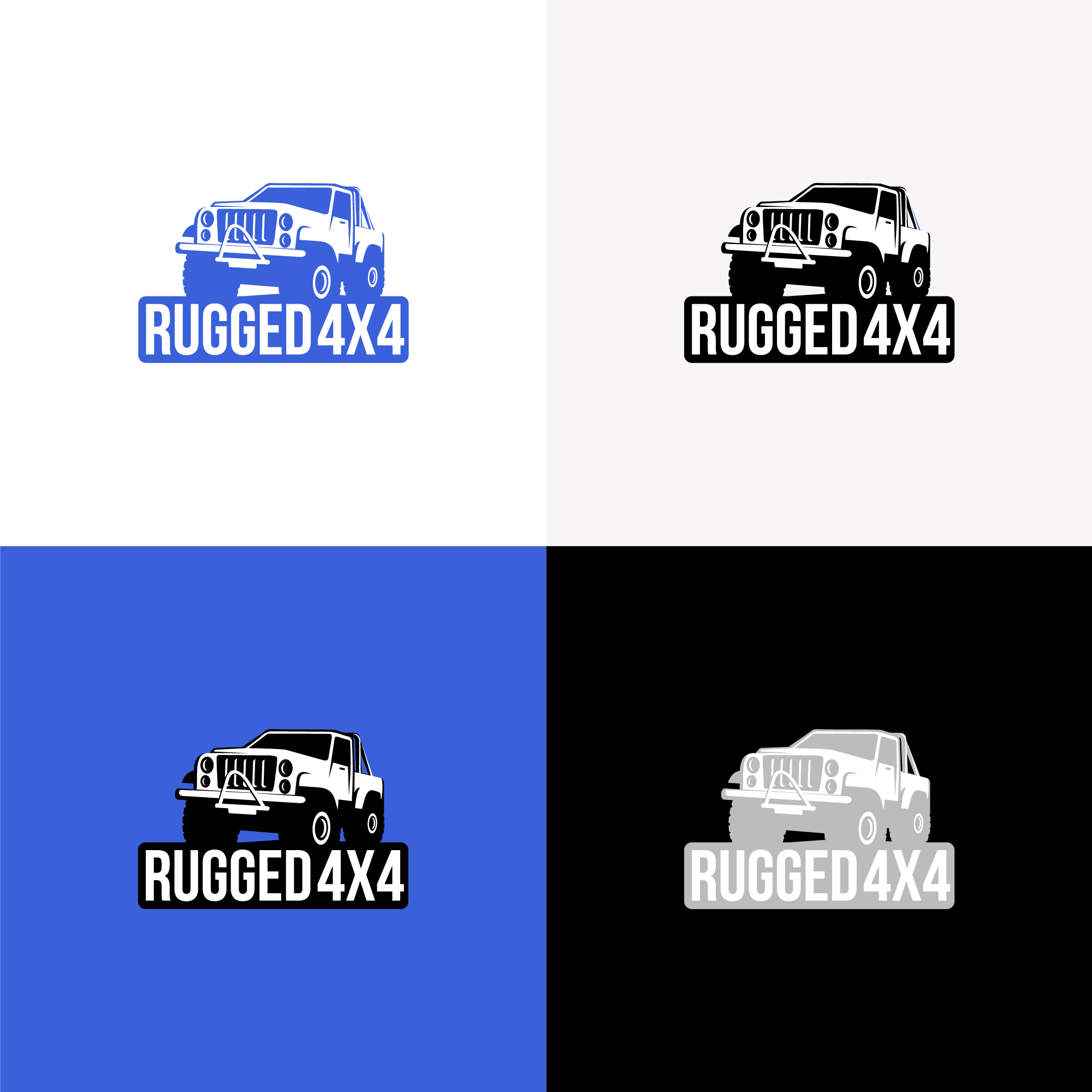 Bold, Masculine, 4x4 Accessories Logo Design for RUGGED 4x4 by ...