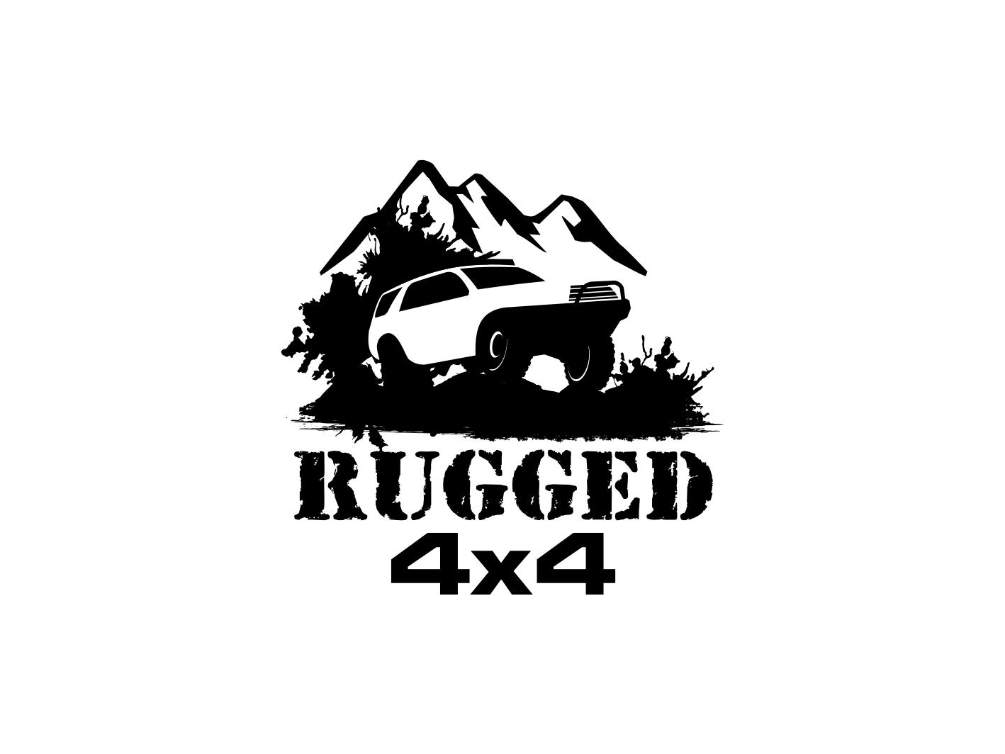 Bold, Masculine, 4x4 Accessories Logo Design for RUGGED 4x4 by ...