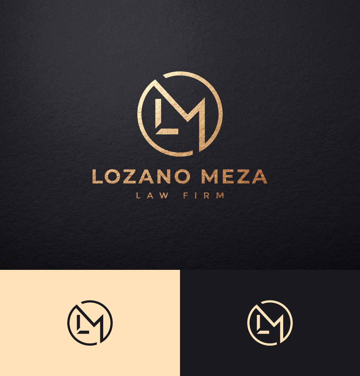 Modern, Professional Logo Design for "Lozano Meza Law Firm" or "LM Law ...