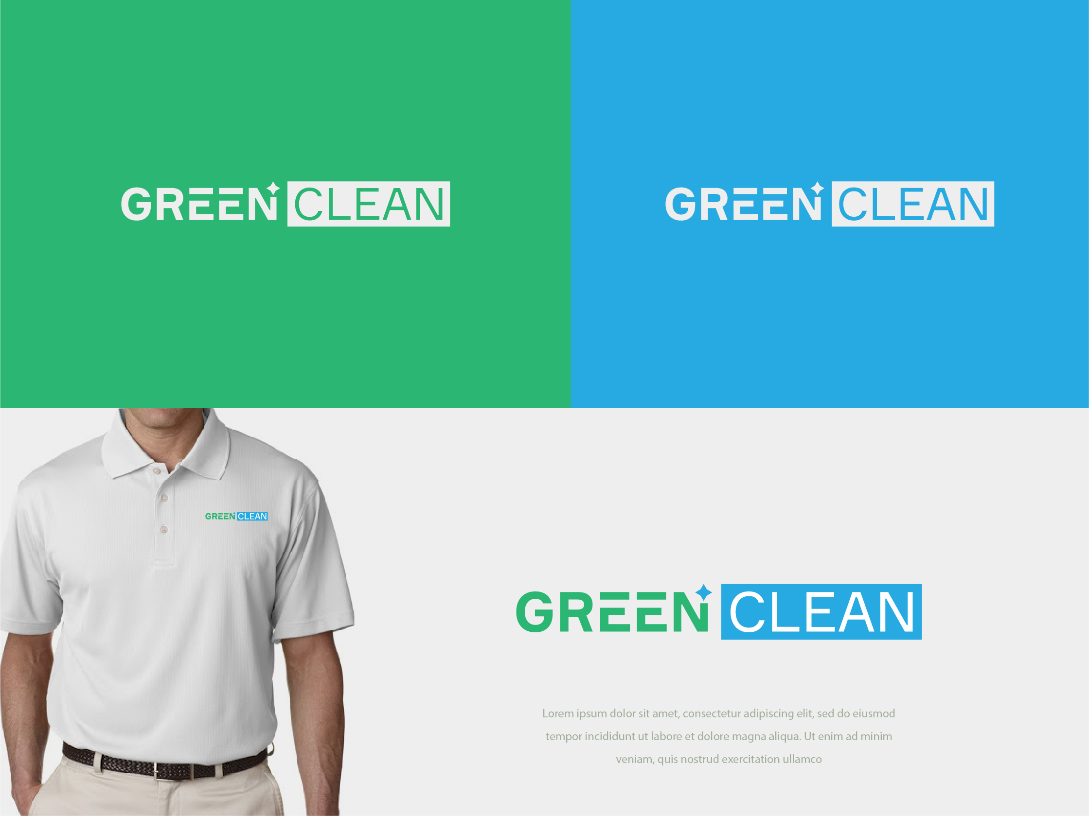 Bold, Serious, commercial cleaning Logo Design for GREEN CLEAN by ...