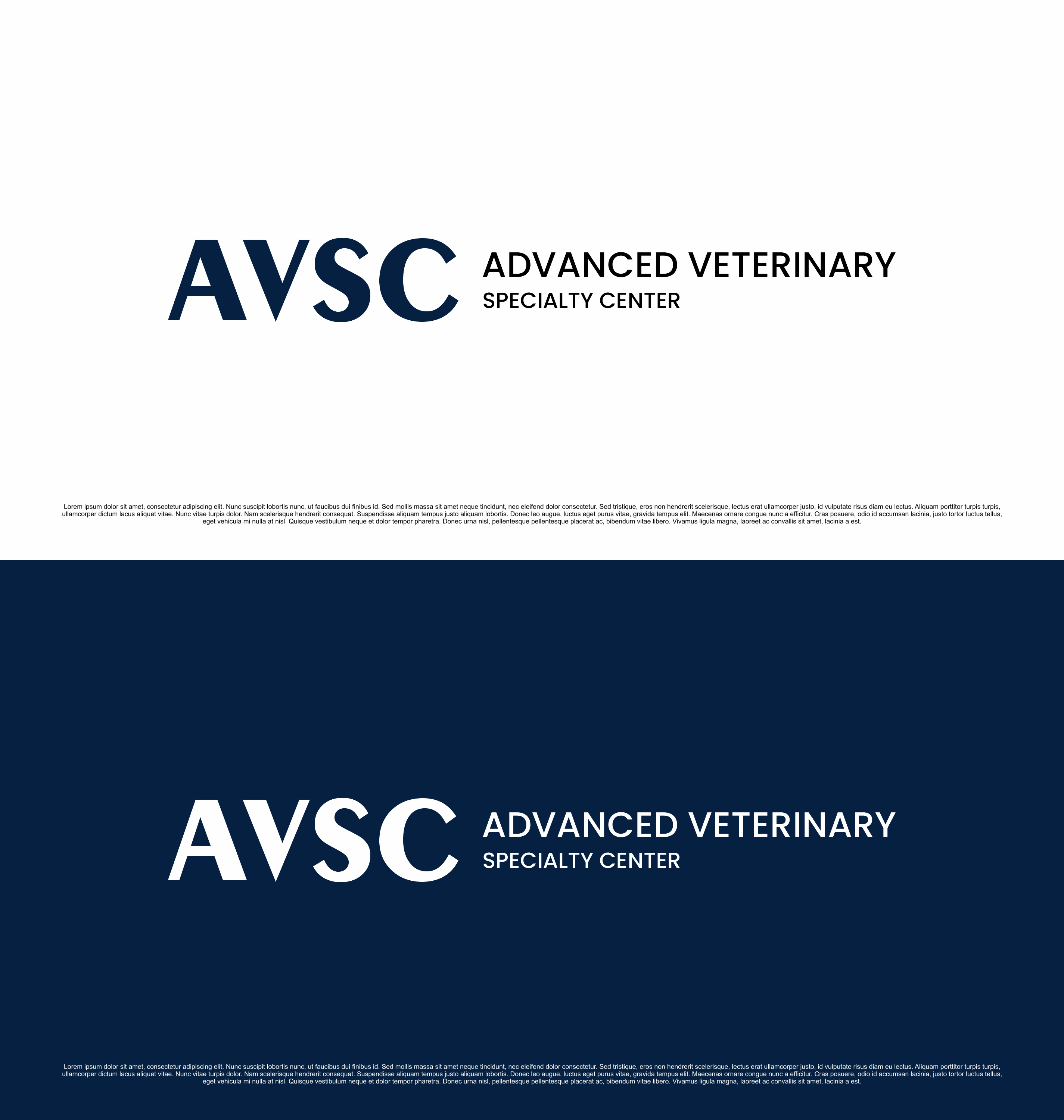 Professional, Serious, Veterinary Logo Design for AVSC - Advanced ...