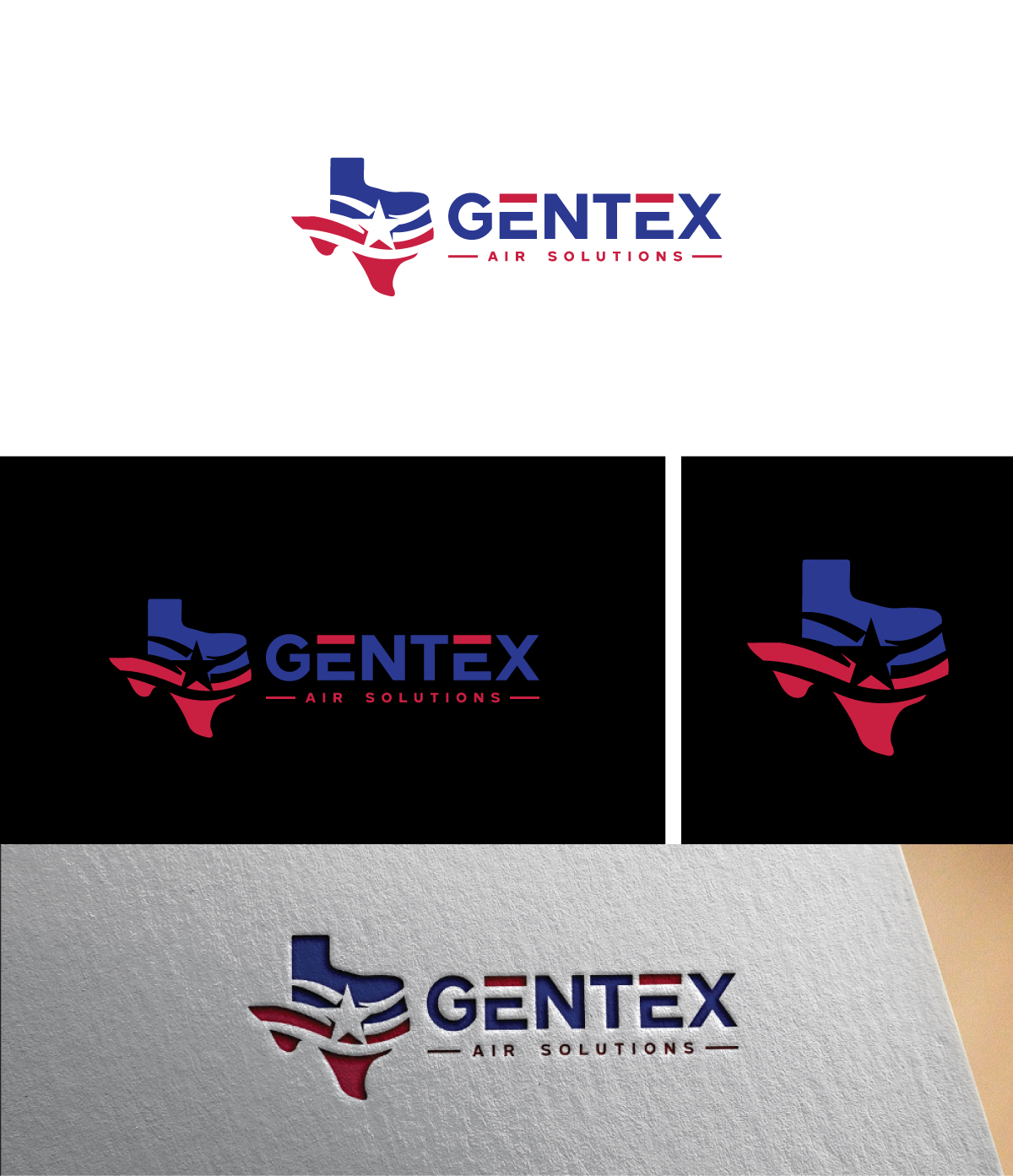 Bold, Modern, Industrial Air Compressors Logo Design for Gentex Air ...