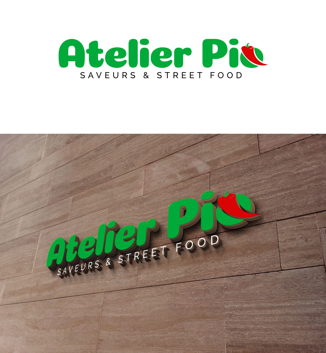 Modern, Upmarket, takeaway food Logo Design for Atelier Pio - Saveurs ...