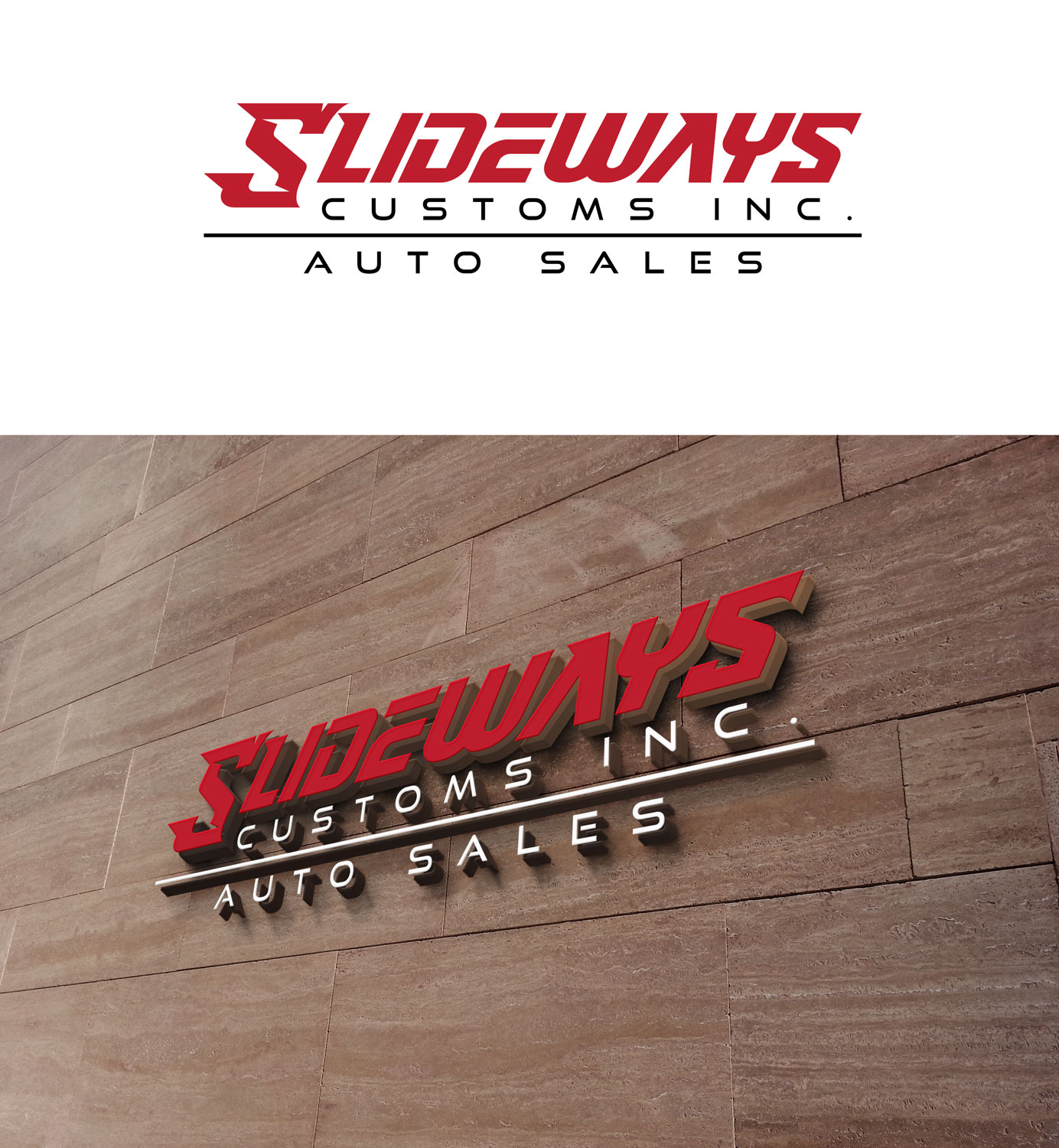 Logo Design for Slideways Customs Inc. Auto Sales by wdesigner2 ...