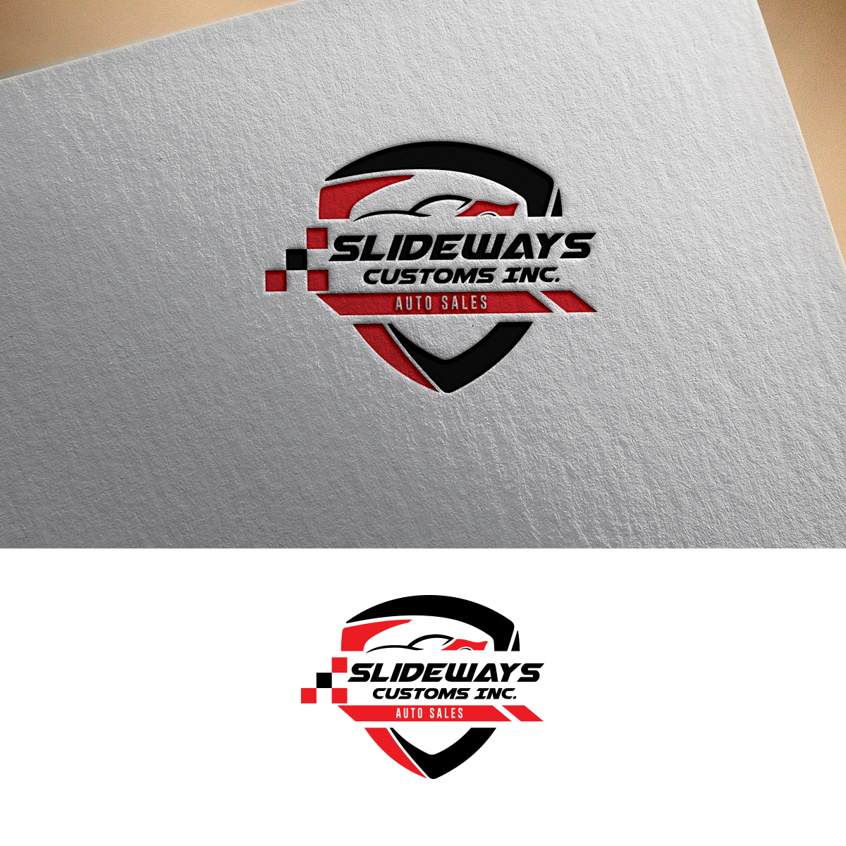 Logo Design for Slideways Customs Inc. Auto Sales by alikahoon9 ...