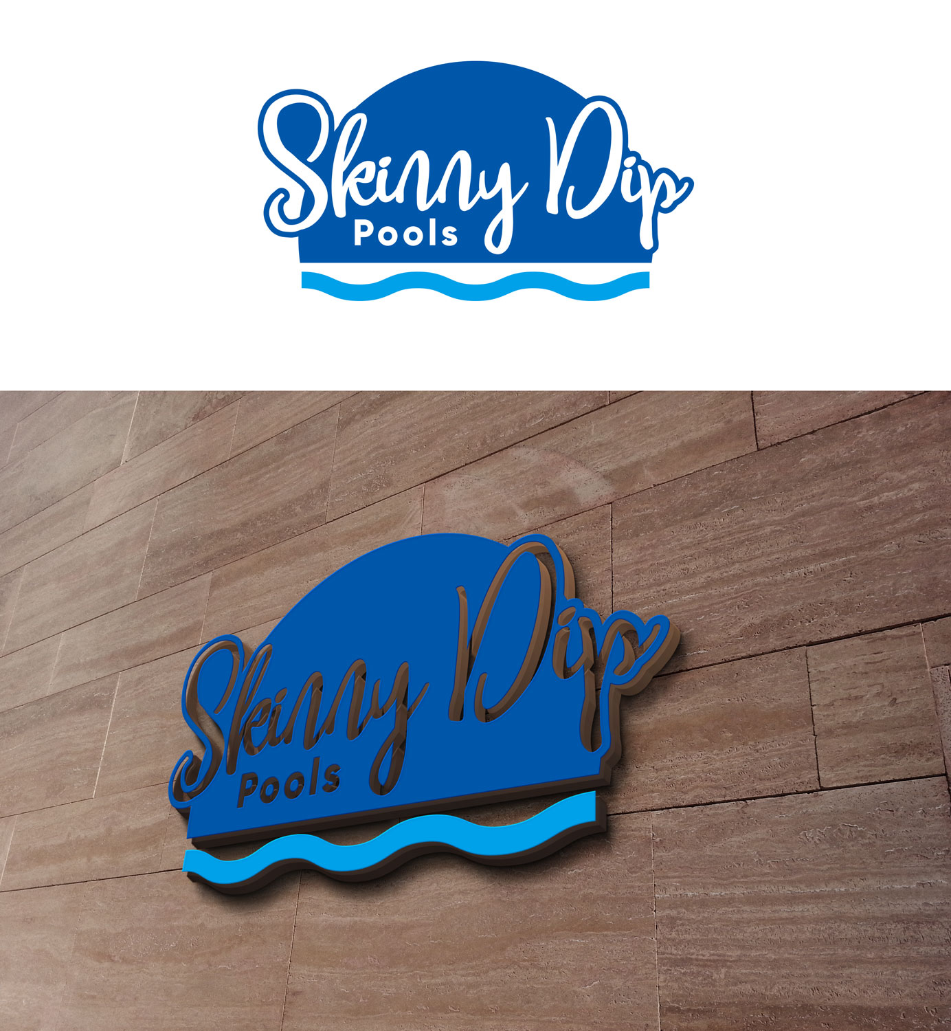 Logo Design for Skinny Dip Pools by wdesigner2 | Design #31319340