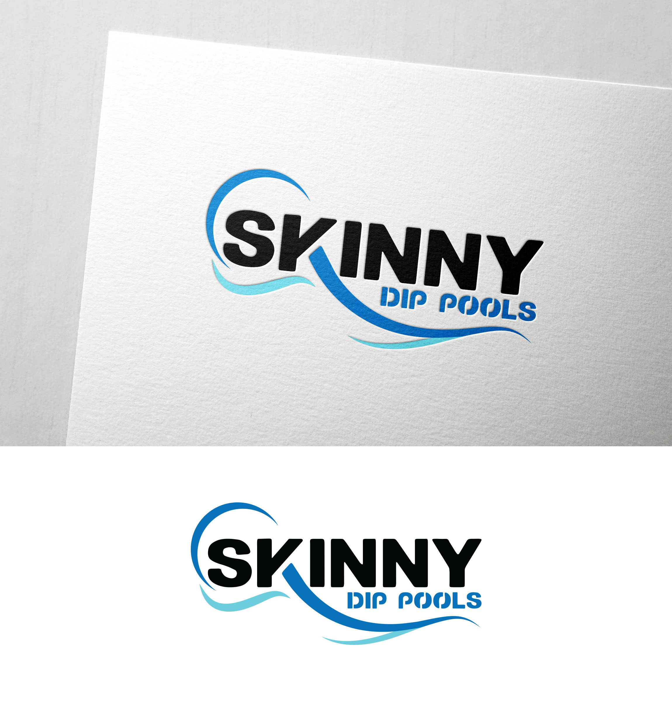 Logo Design for Skinny Dip Pools by Impressive Sol | Design #31292886