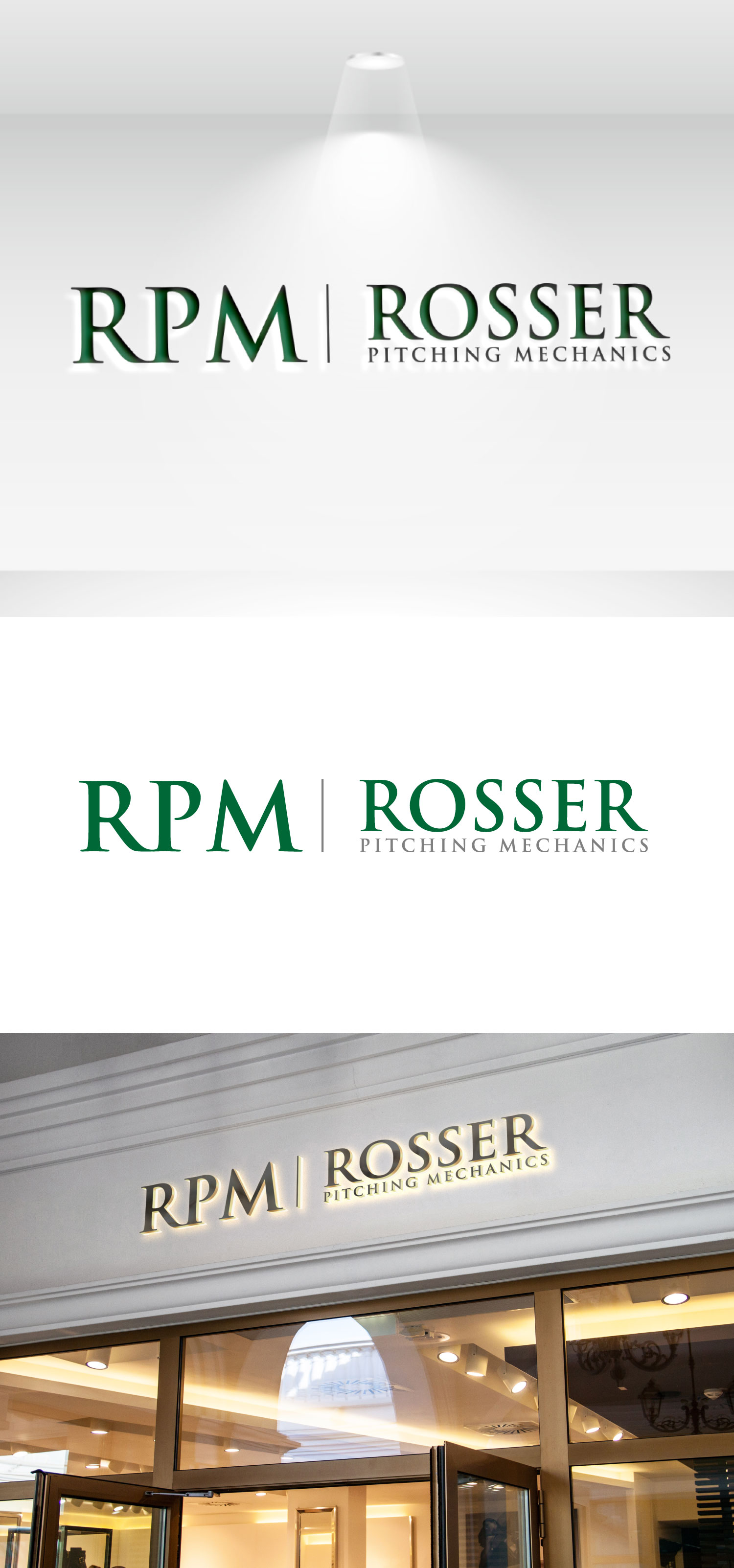 Logo Design for Rosser Pitching Mechanics - RPM by design L 012 ...