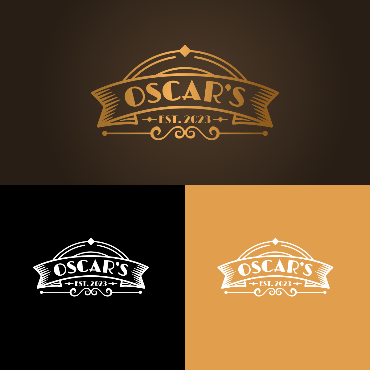 Elegant, Playful, Speakeasy Logo Design for Oscar's by juanramirez.on ...