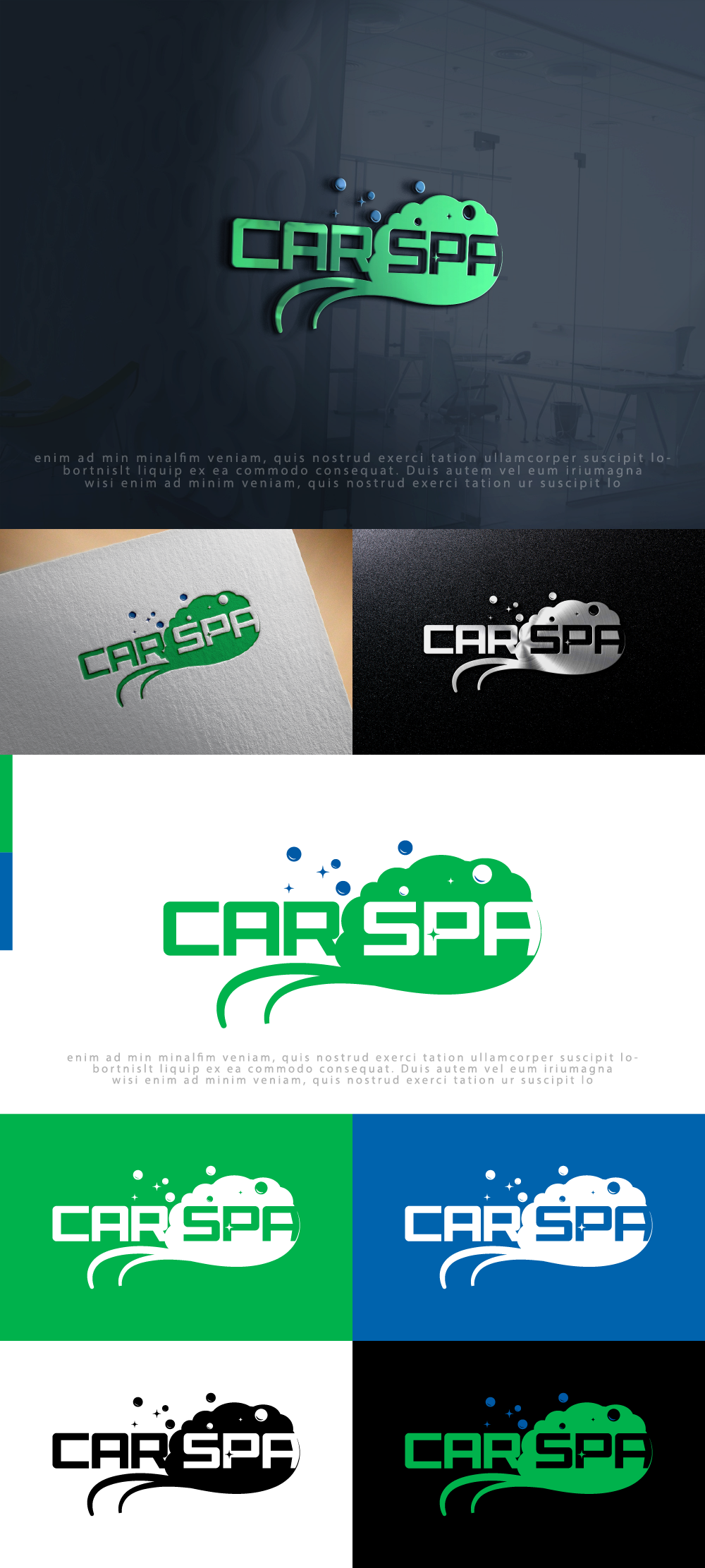 Logo Design for Car Spa by Ayub Zafar | Design #31304385