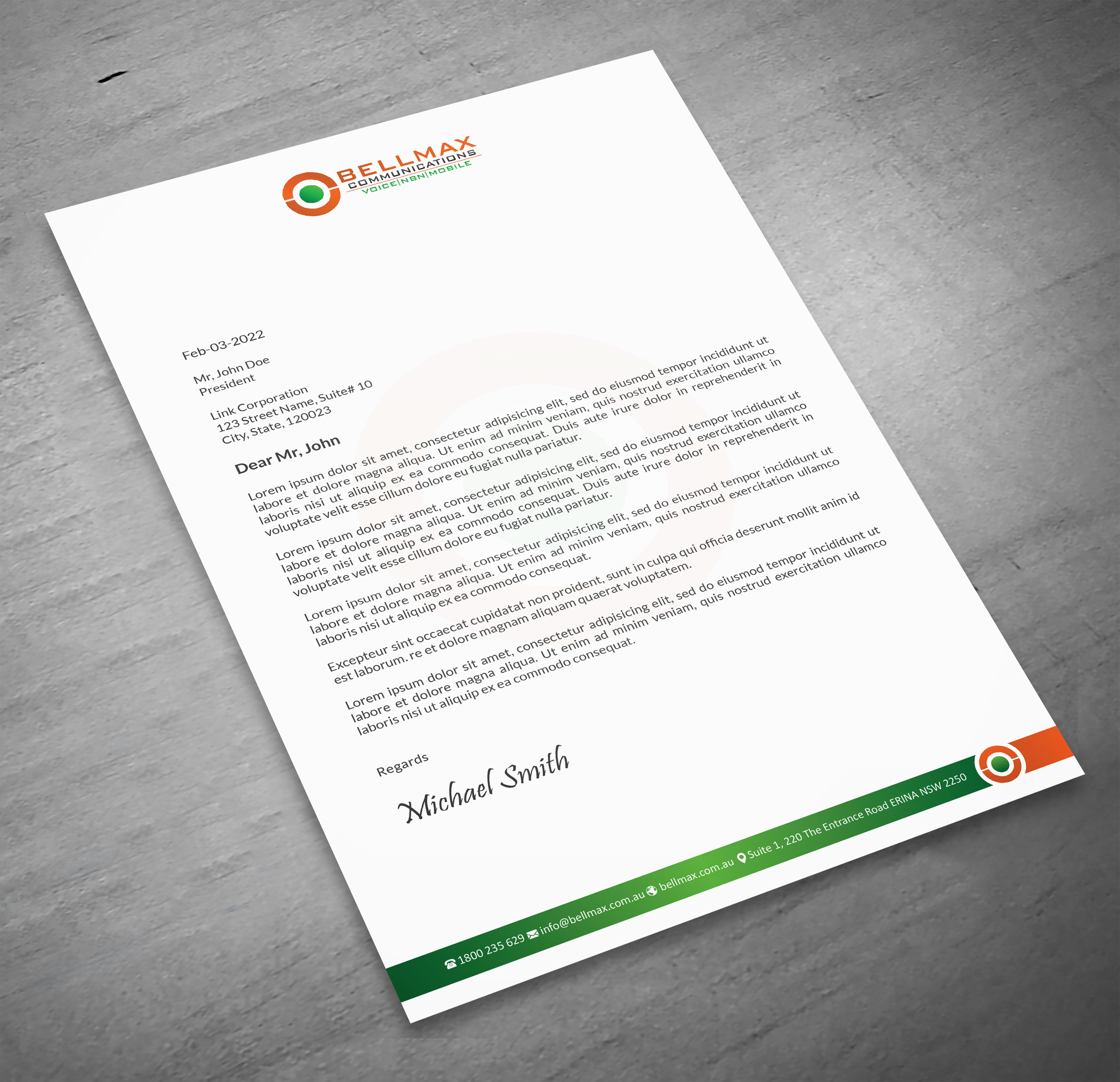 Elegant, Playful, Telecommunications Letterhead Design for a Company by ...