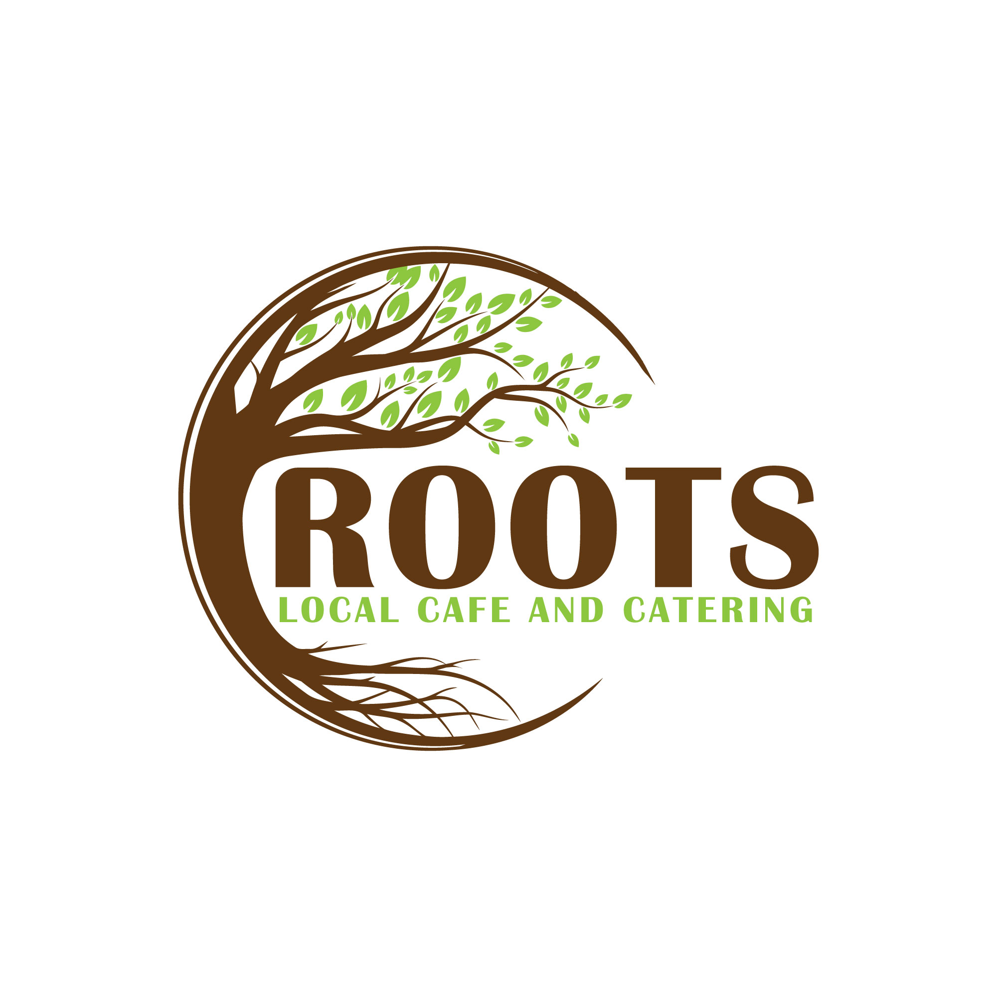 Elegant, Playful Logo Design for Roots Local Cafe and Catering by MD ...