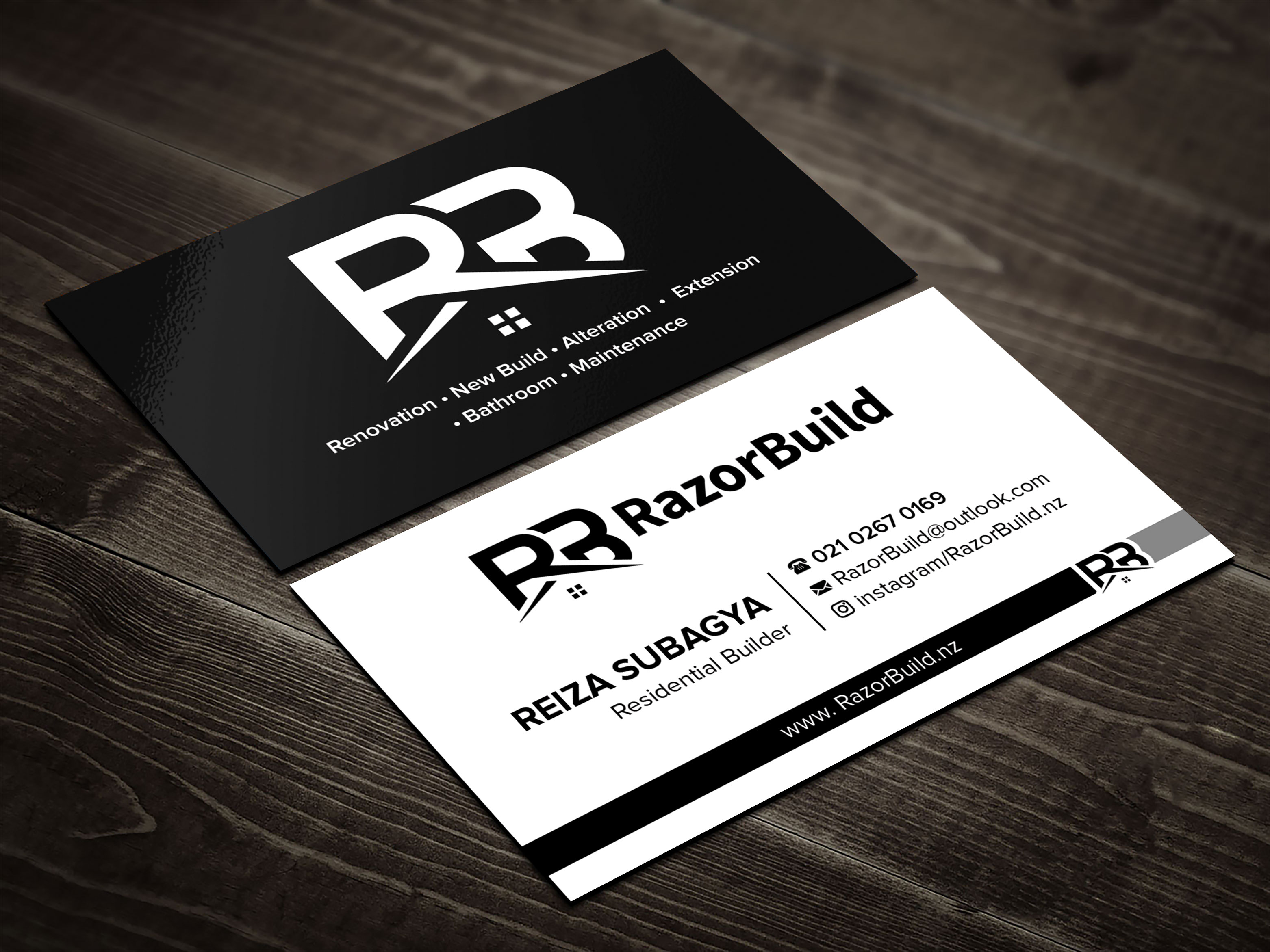 Modern, Conservative, Construction. Renovation Business Card Design for ...