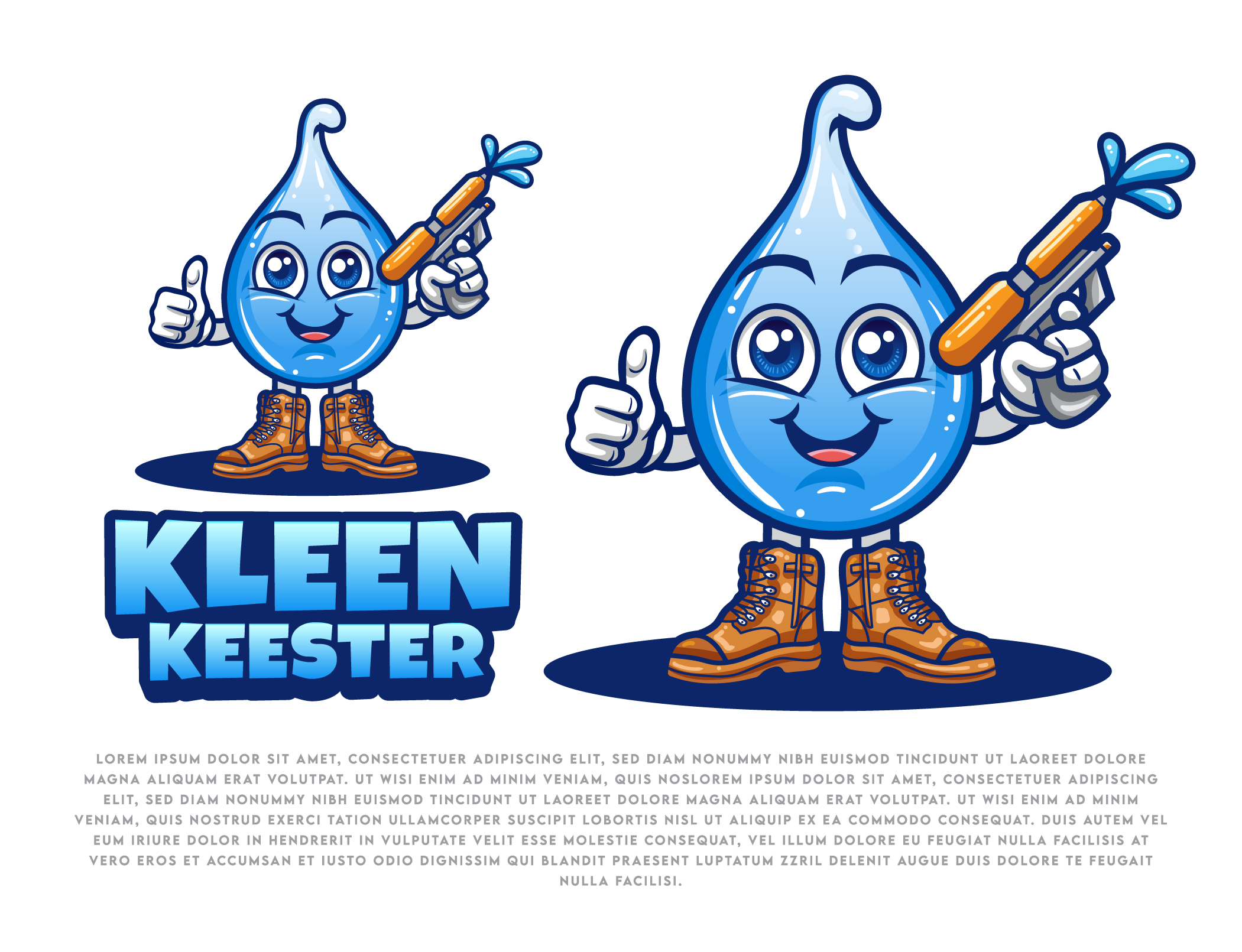 Bold, Upmarket, plumbing, bidets, water faucets Logo Design for KLEEN ...