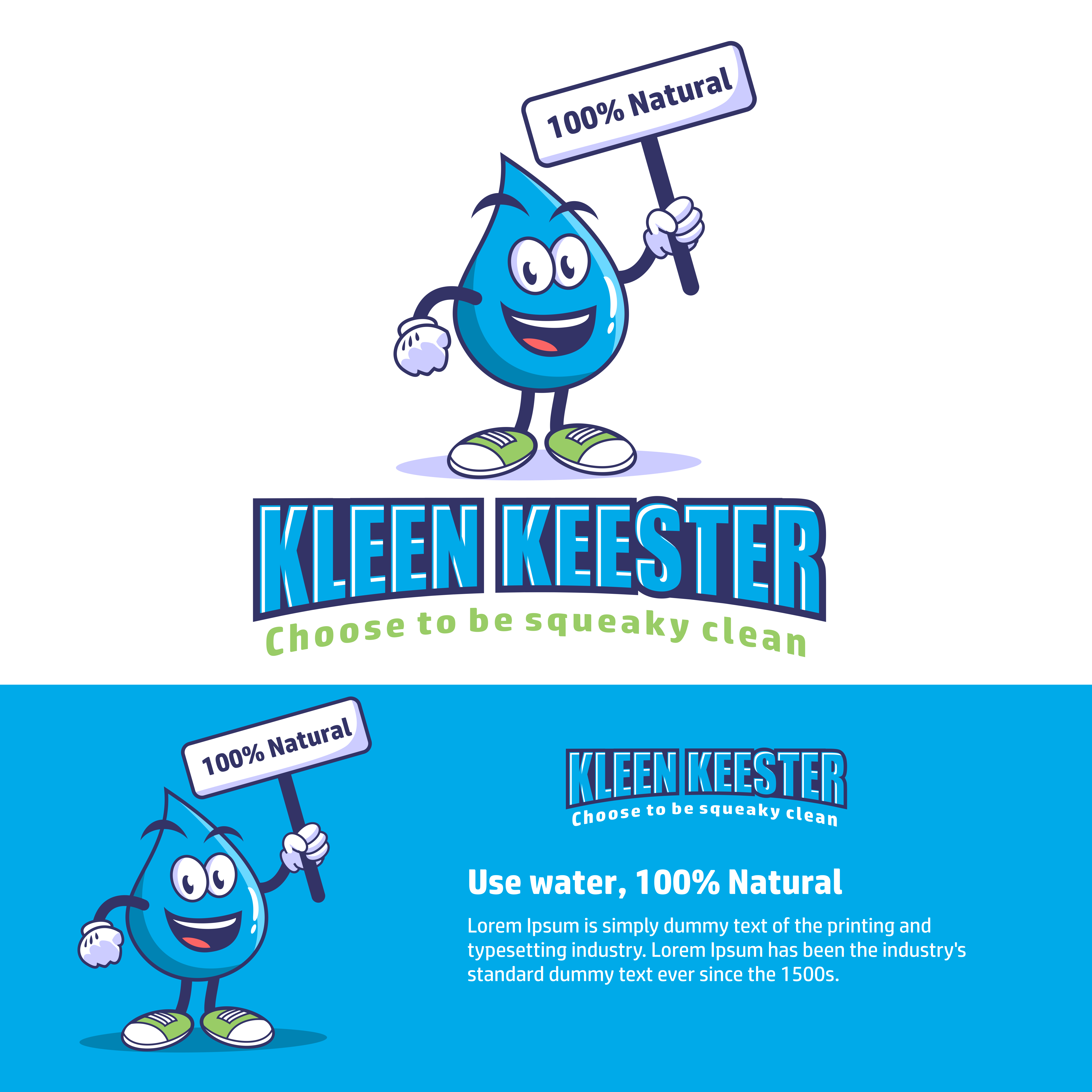 Bold, Upmarket, plumbing, bidets, water faucets Logo Design for KLEEN ...