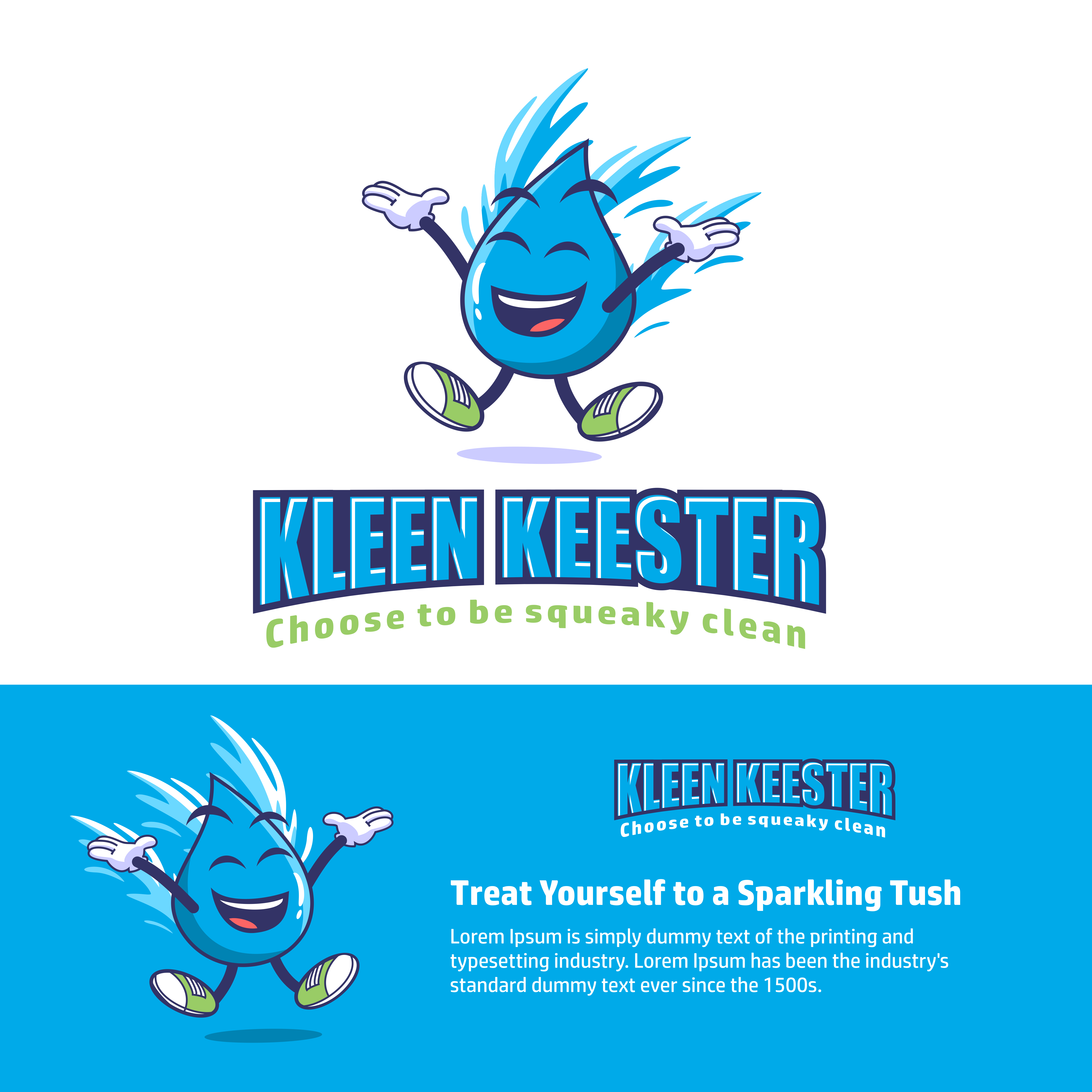 Bold, Upmarket, plumbing, bidets, water faucets Logo Design for KLEEN ...